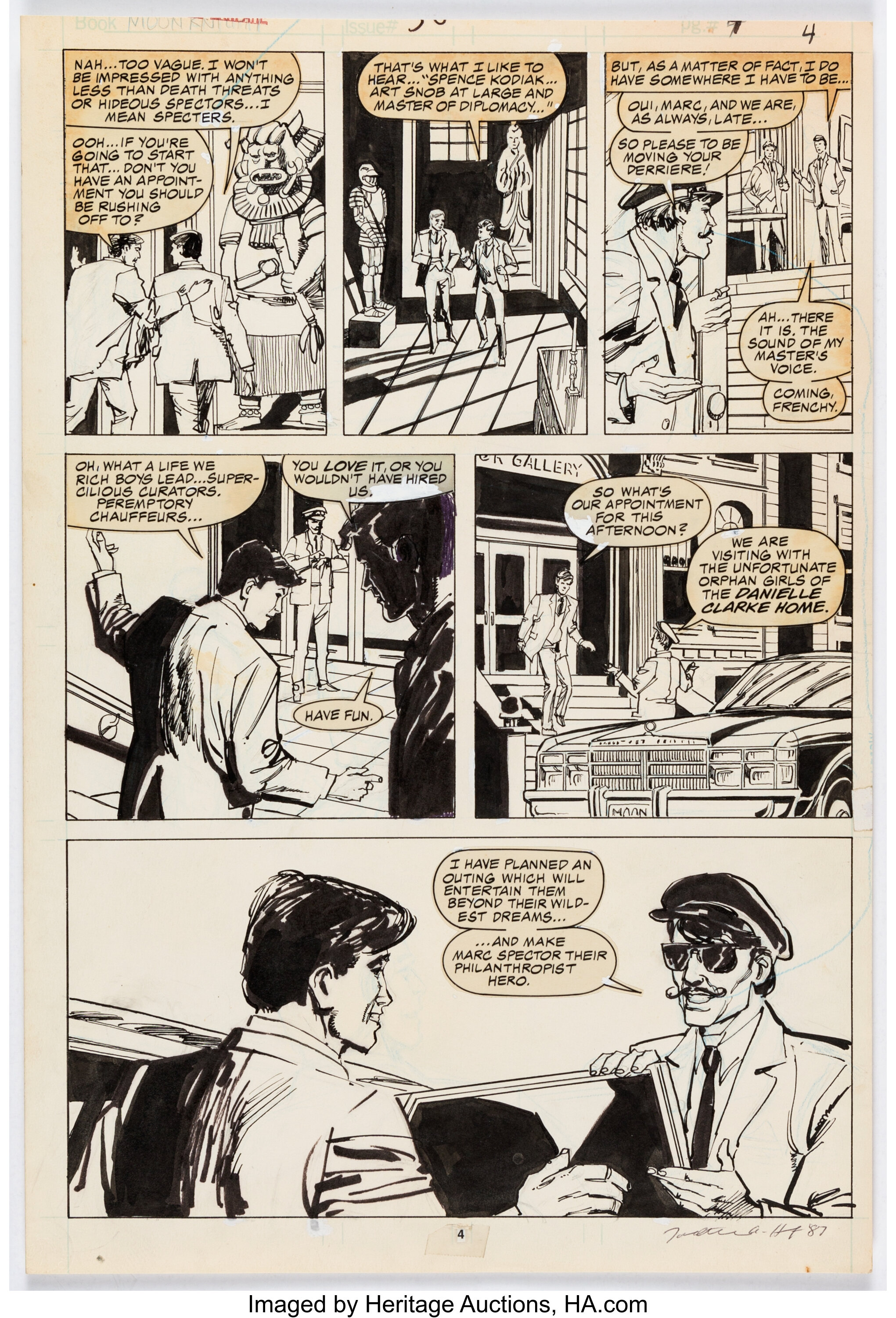 Judith Hunt and Bill Sienkiewicz Marvel Fanfare #38 Story Page 4 | Lot ...
