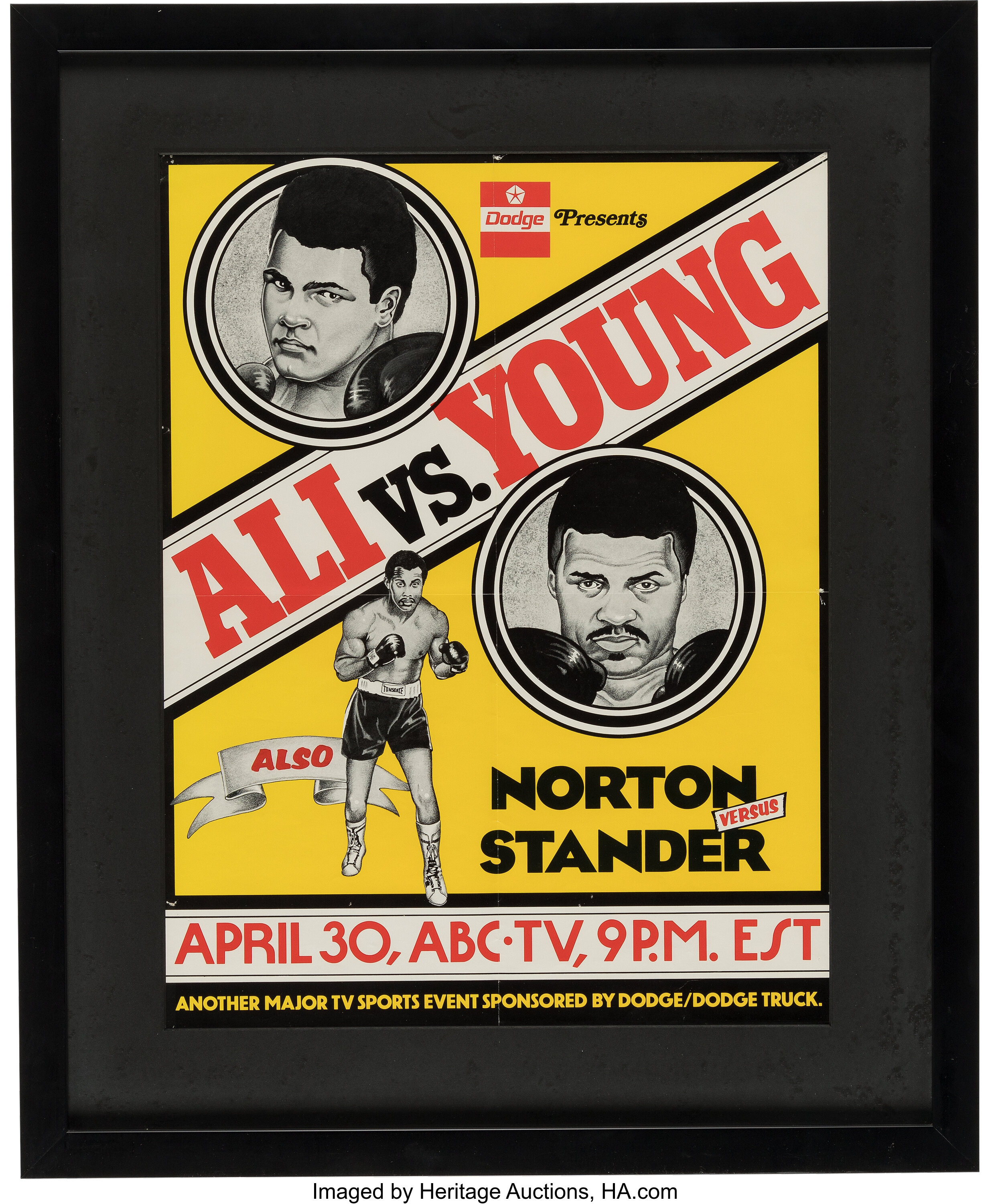 1976 Muhammad Ali vs. Jimmy Young Advertising Poster.... Boxing | Lot ...