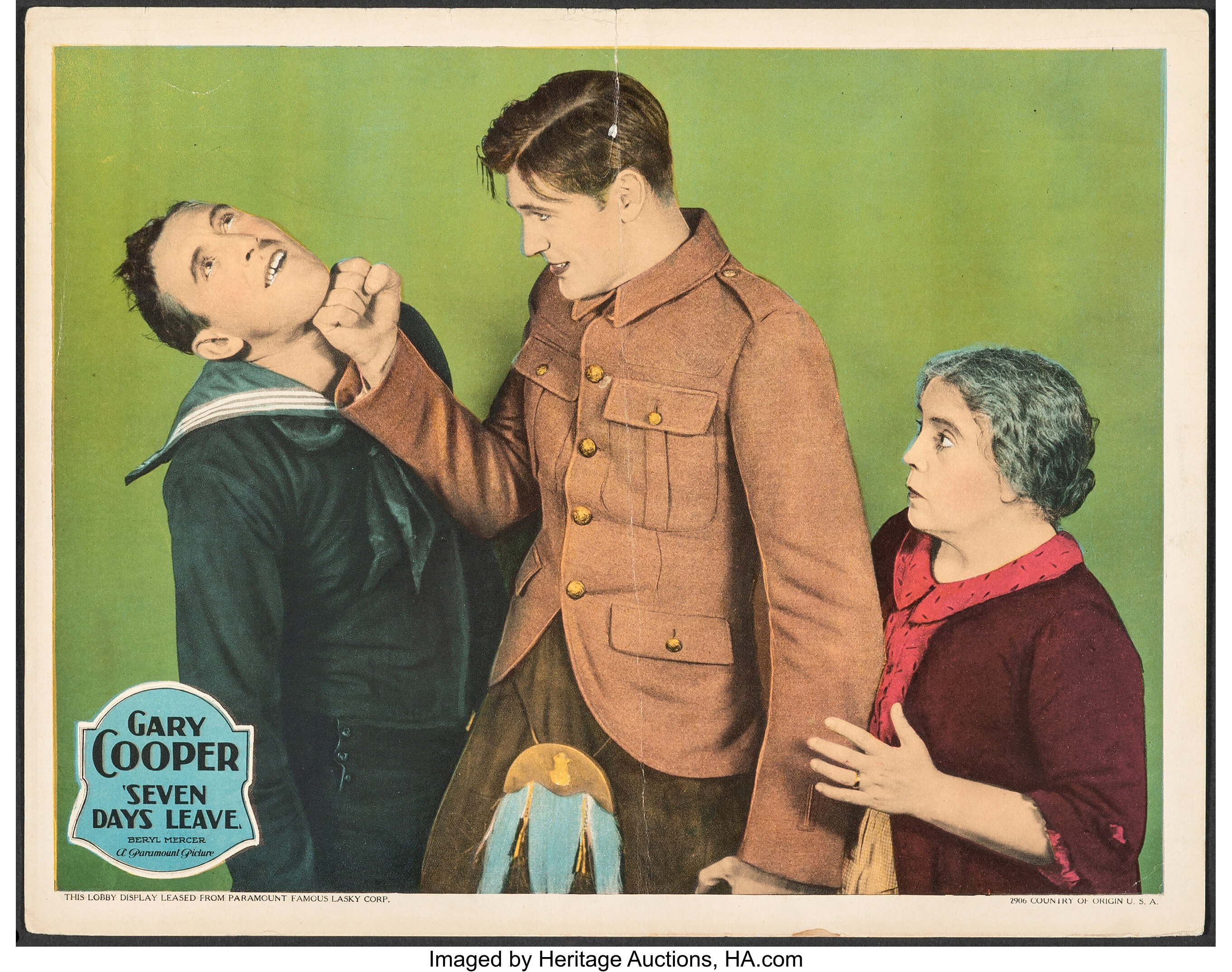 Seven Days Leave (Paramount, 1930). Fine/Very Fine. Lobby Card (11 ...