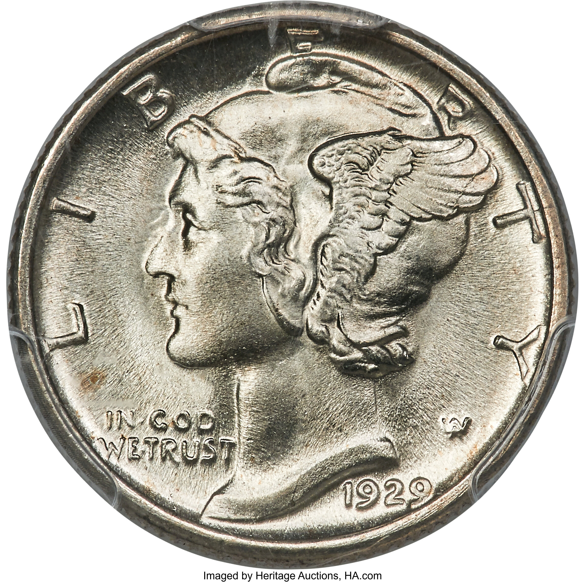 1929-S 10C MS67+ Full Bands PCGS. CAC.... Mercury Dimes | Lot #3368 ...