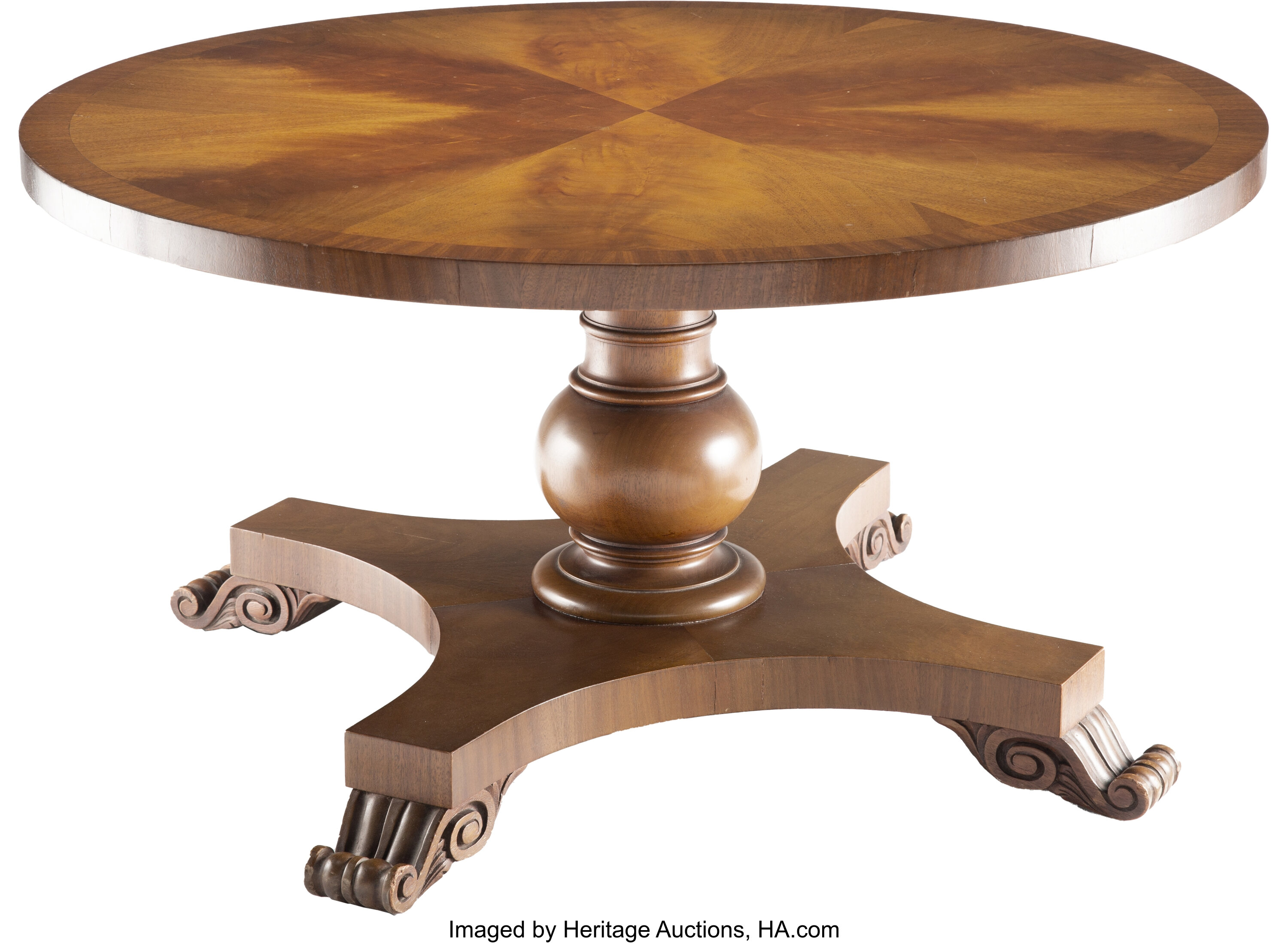 John F. Kennedy. White House Round Mahogany Table Used in the Oval ...
