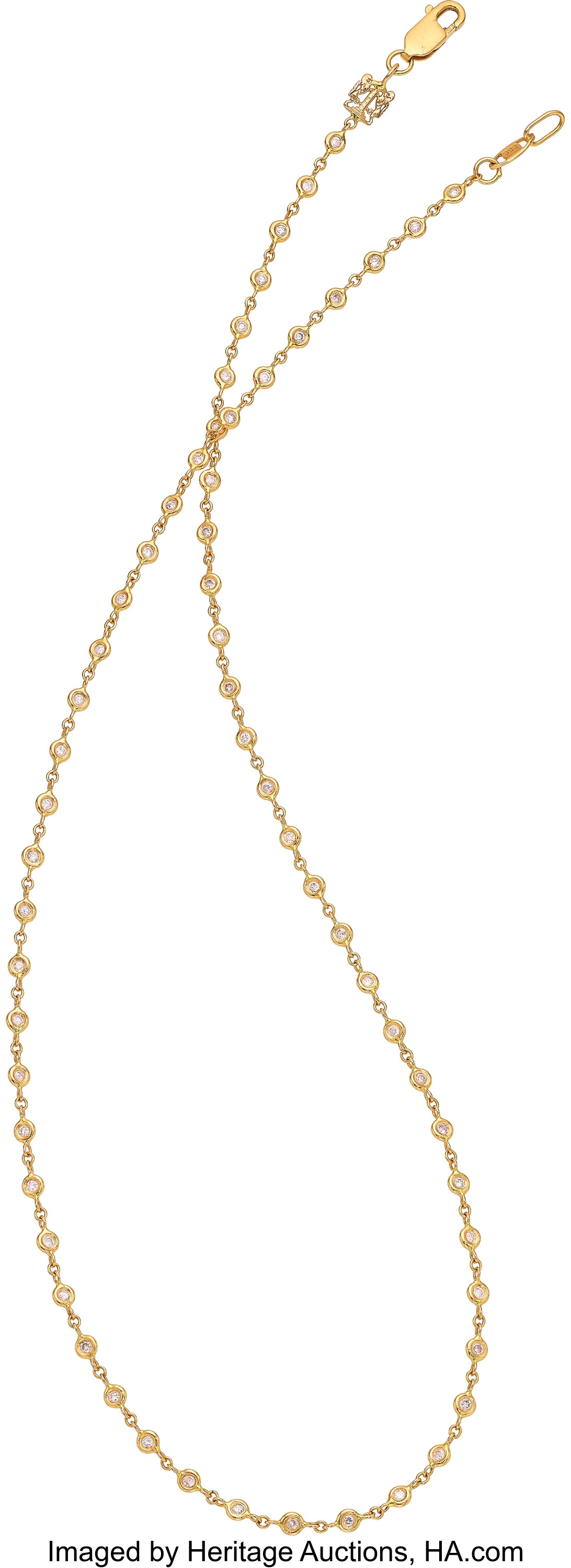 Elizabeth Rand Colored Diamond, Rose Gold Necklace. ... Estate | Lot ...