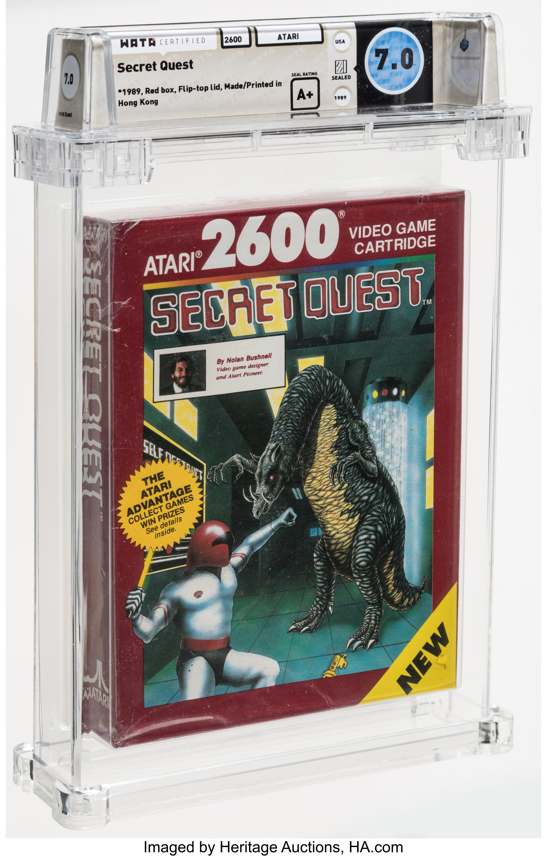 Secret Quest - Wata 7.0 A+ Sealed [1989 Red Box], 2600 Atari 1989 | Lot ...