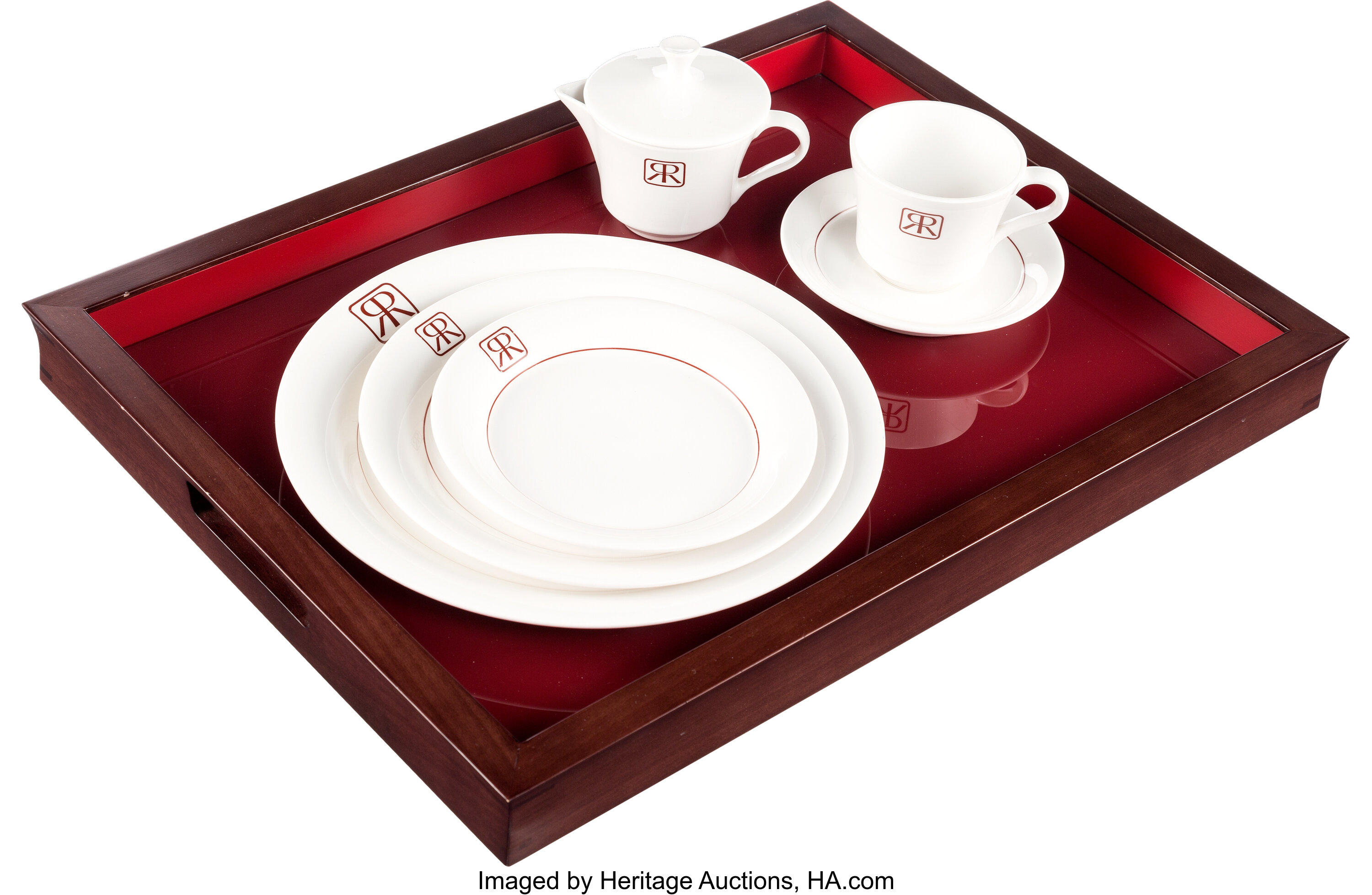 Retlaw Dish Set with Tray (Walt Disney, c. 1960s).... (Total: 10 | Lot ...