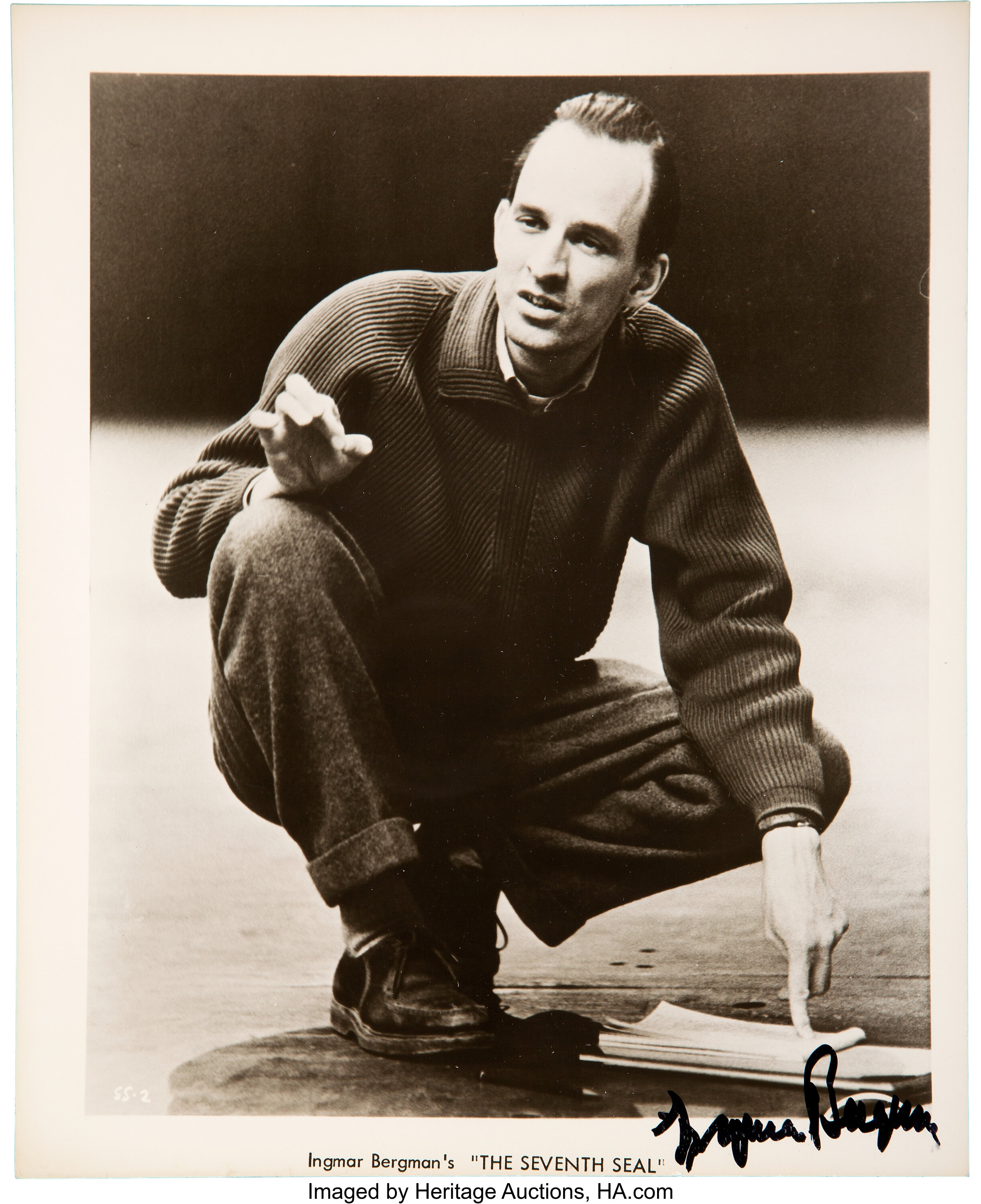 Ingmar Bergman Signed Black & White Photograph.... Movie/TV | Lot #4449 ...