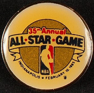 1985 NBA All-Star Game Pin - Jordan's Rookie Year!... Basketball | Lot ...
