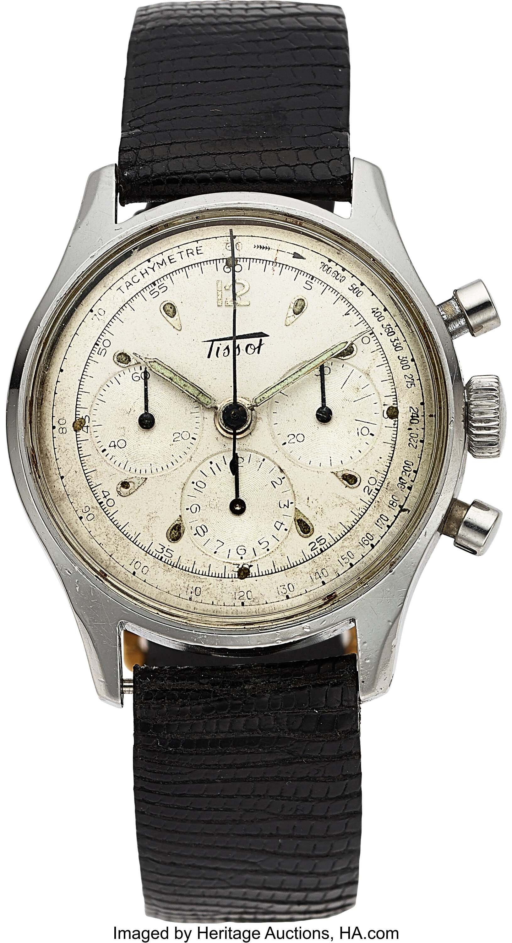 Tissot Stainless Three Register Chronograph Wristwatch. Ref: | Lot ...