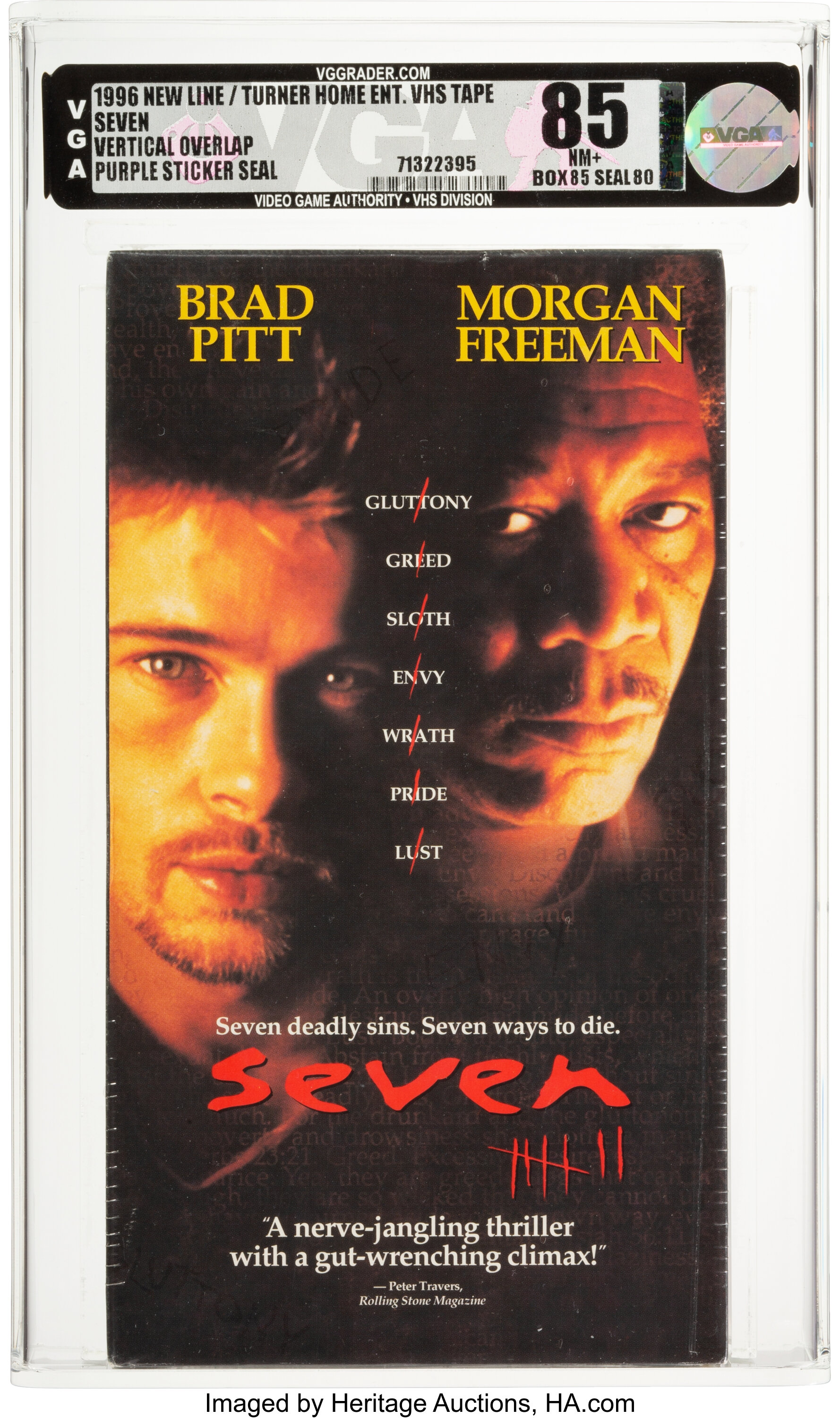Seven VHS 1996 - VGA 85 NM+, Vertical Overlap, Purple Sticker Seal ...