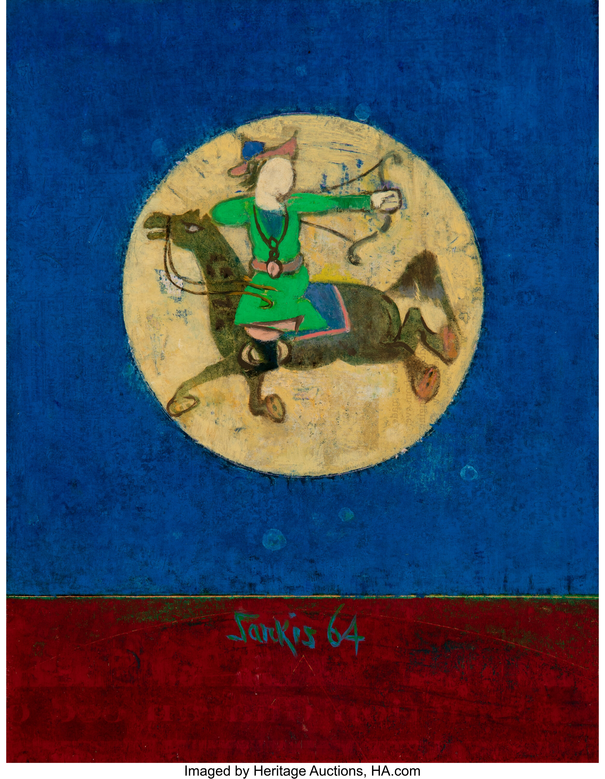 Sarkis Sarkisian (American/ Turkish , 1909-1977). The Mongolian | Lot ...