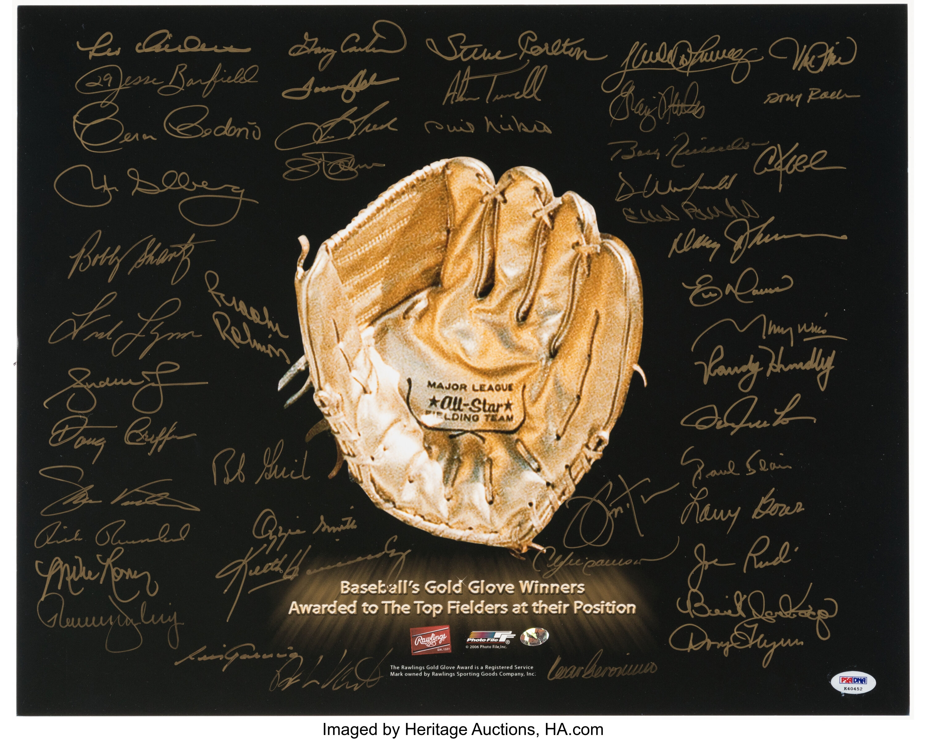 Rawlings Gold Glove Multi-Signed Poster. ... Baseball Collectibles ...