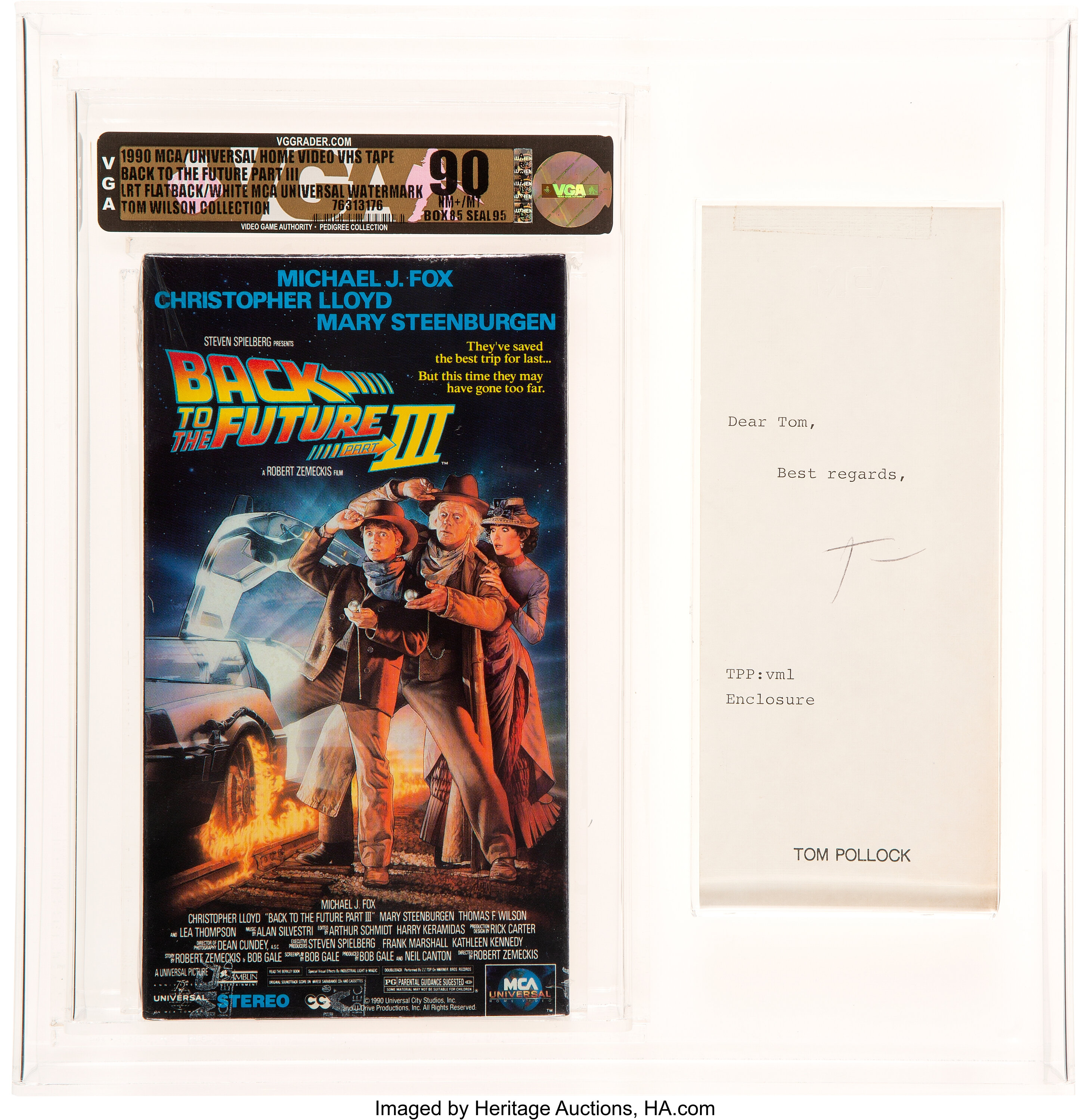 Back to the Future Part III VHS 1990 - VGA 90 NM+/MT, LRT Flatback ...