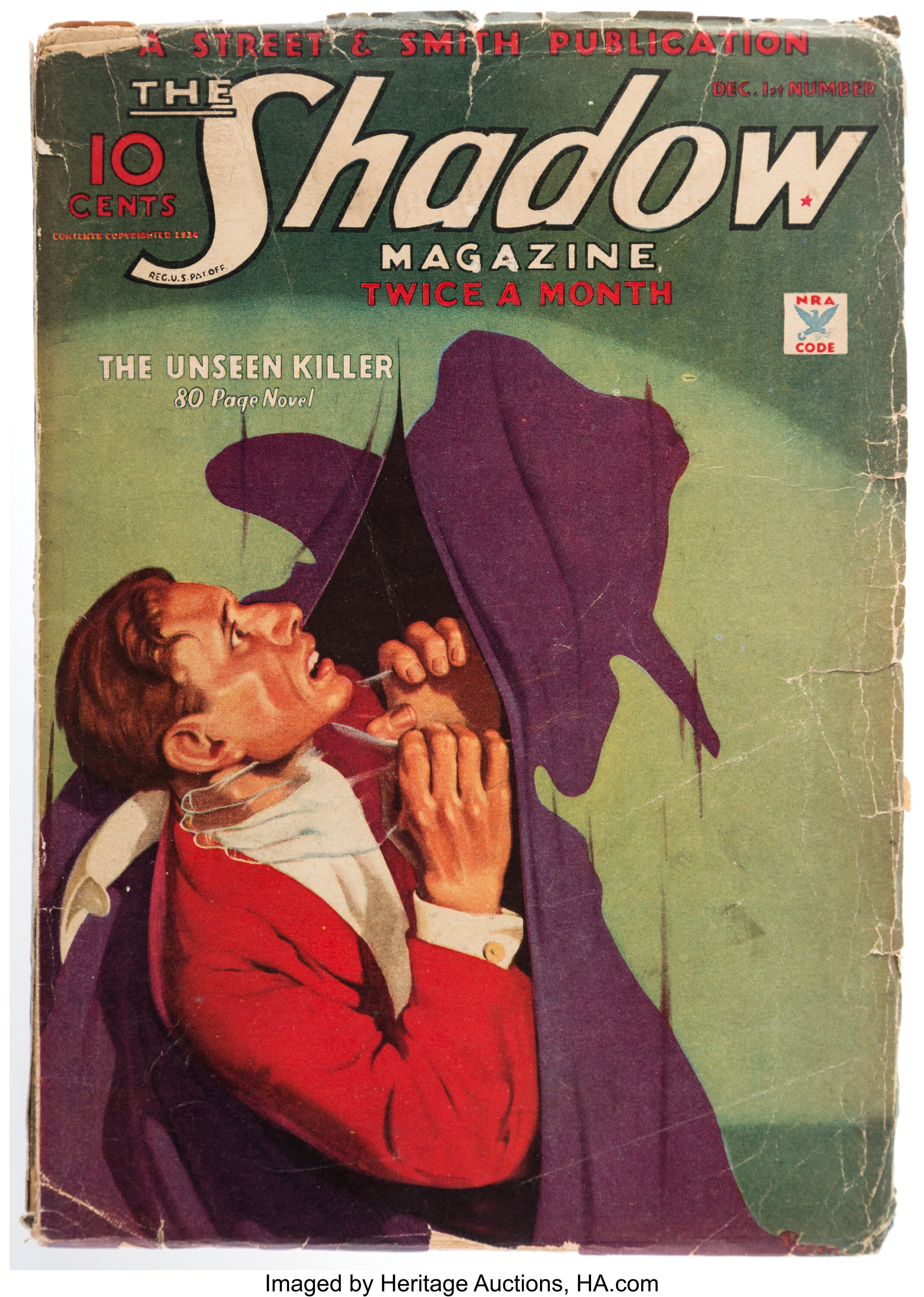 The Shadow - December 1, 1934 (Street & Smith) Condition: GD+.... | Lot ...