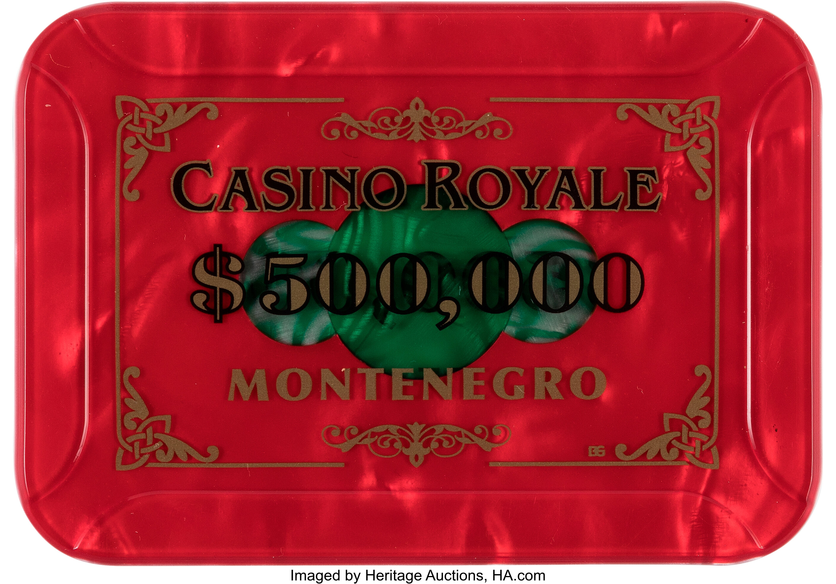 $500,000 Casino Plaque Prop from Casino Royale (Columbia, 2006). | Lot ...