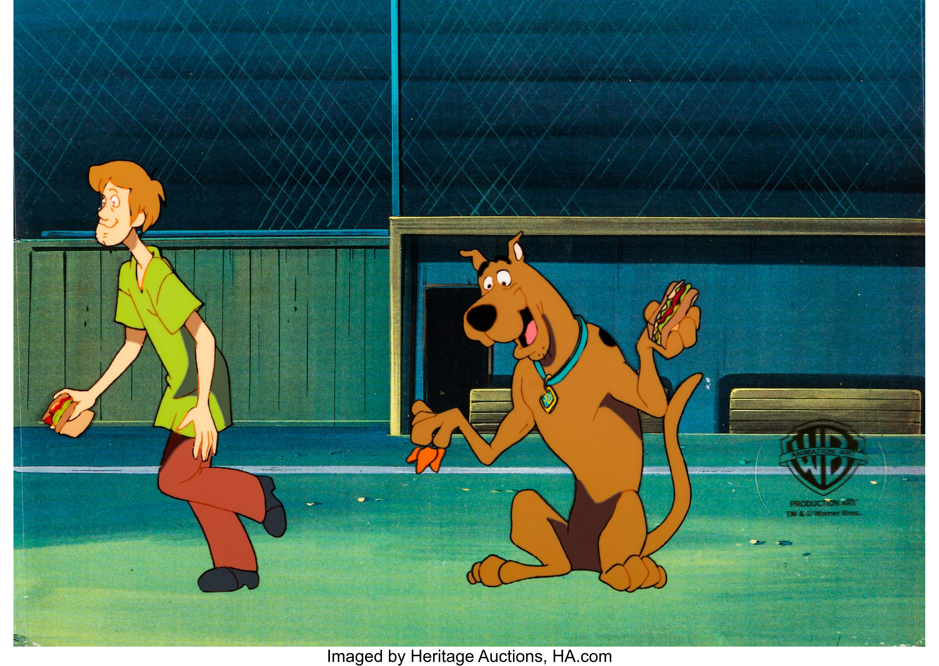 Scooby-Doo on Zombie Island Scooby-Doo and Shaggy Production Cel | Lot ...