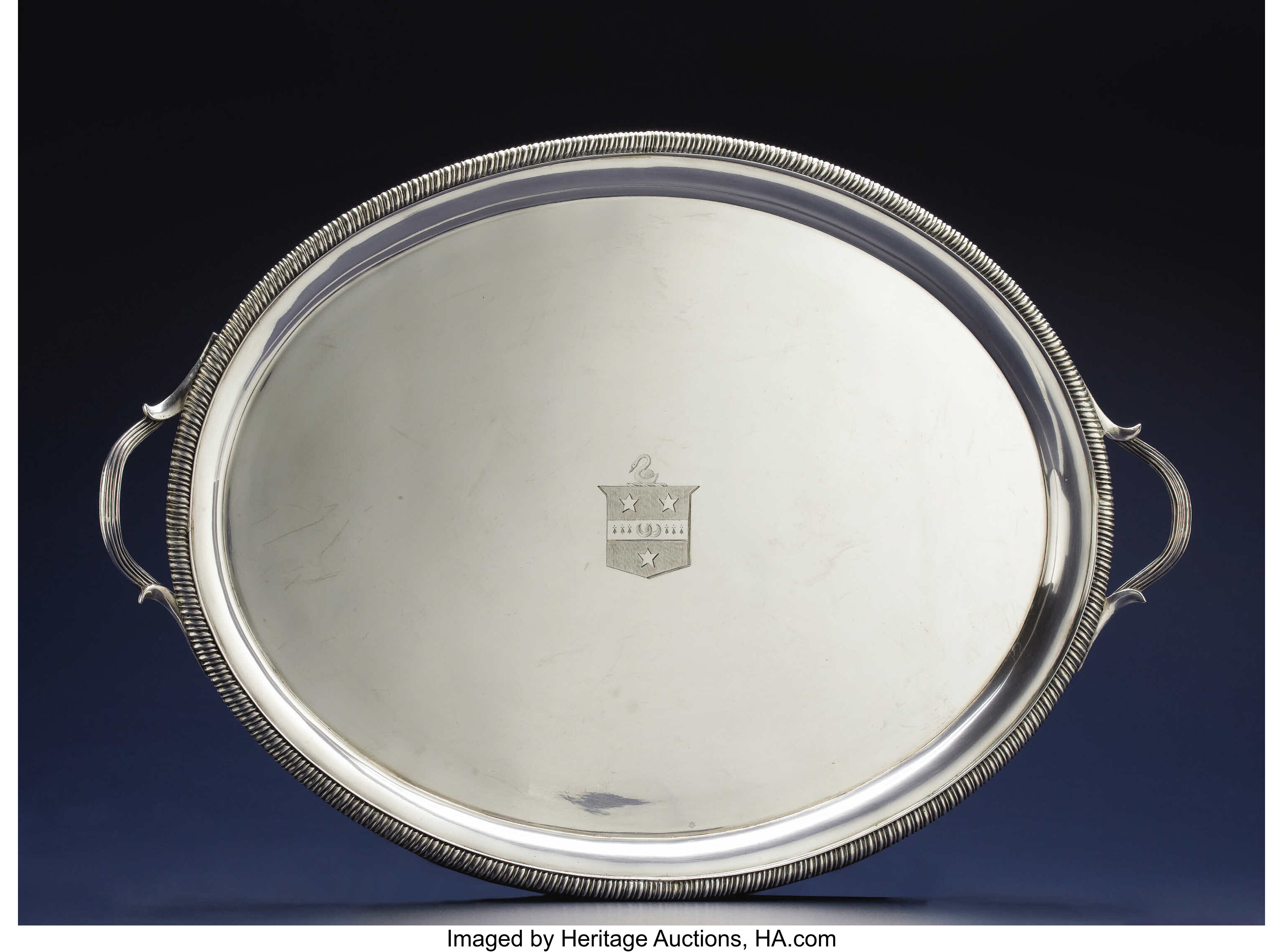 A George III Irish Silver Tray. Robert Breading, Dublin, Ireland. | Lot ...