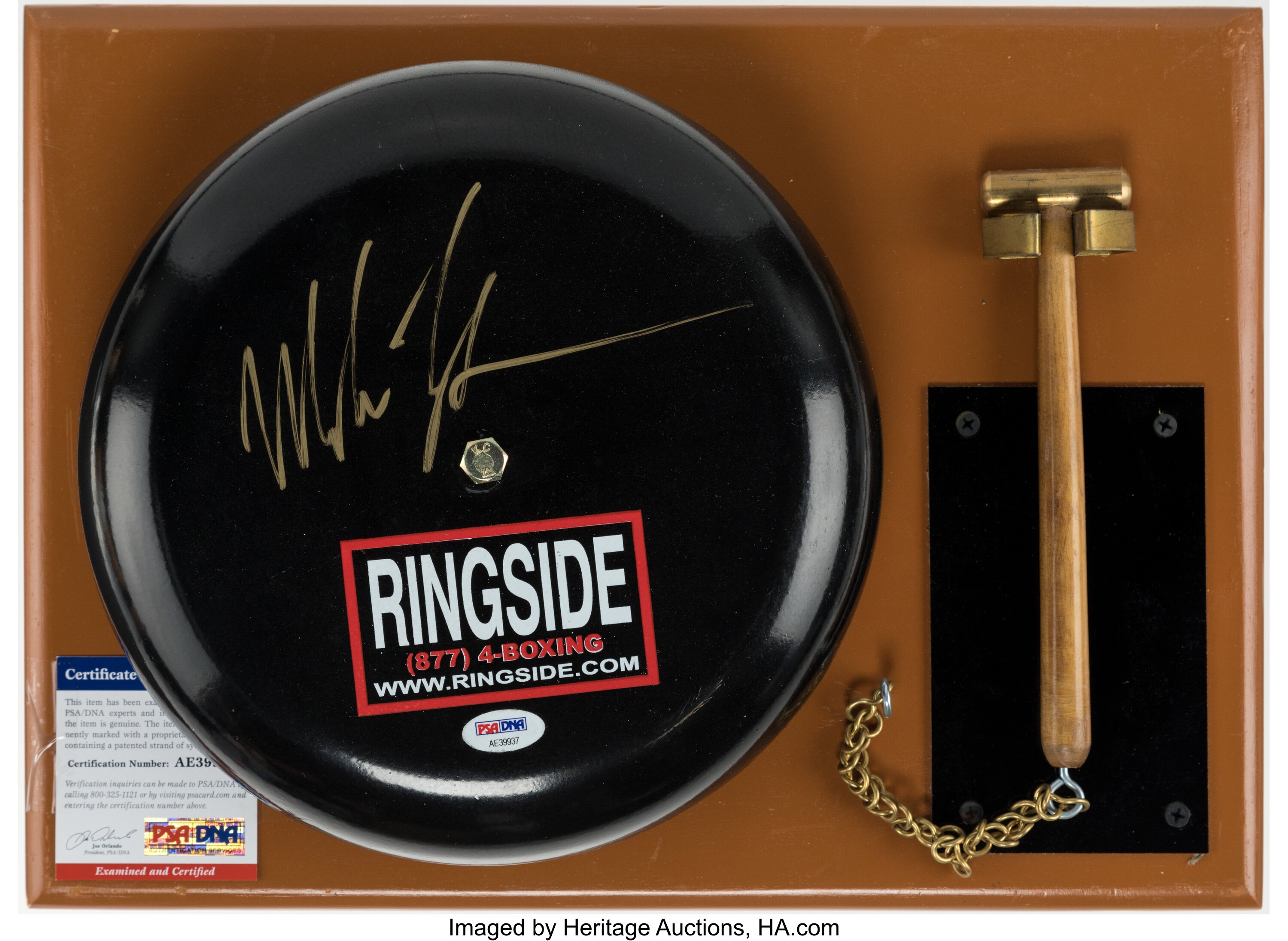 Mike Tyson Signed Bell. ... Boxing Collectibles Memorabilia | Lot ...