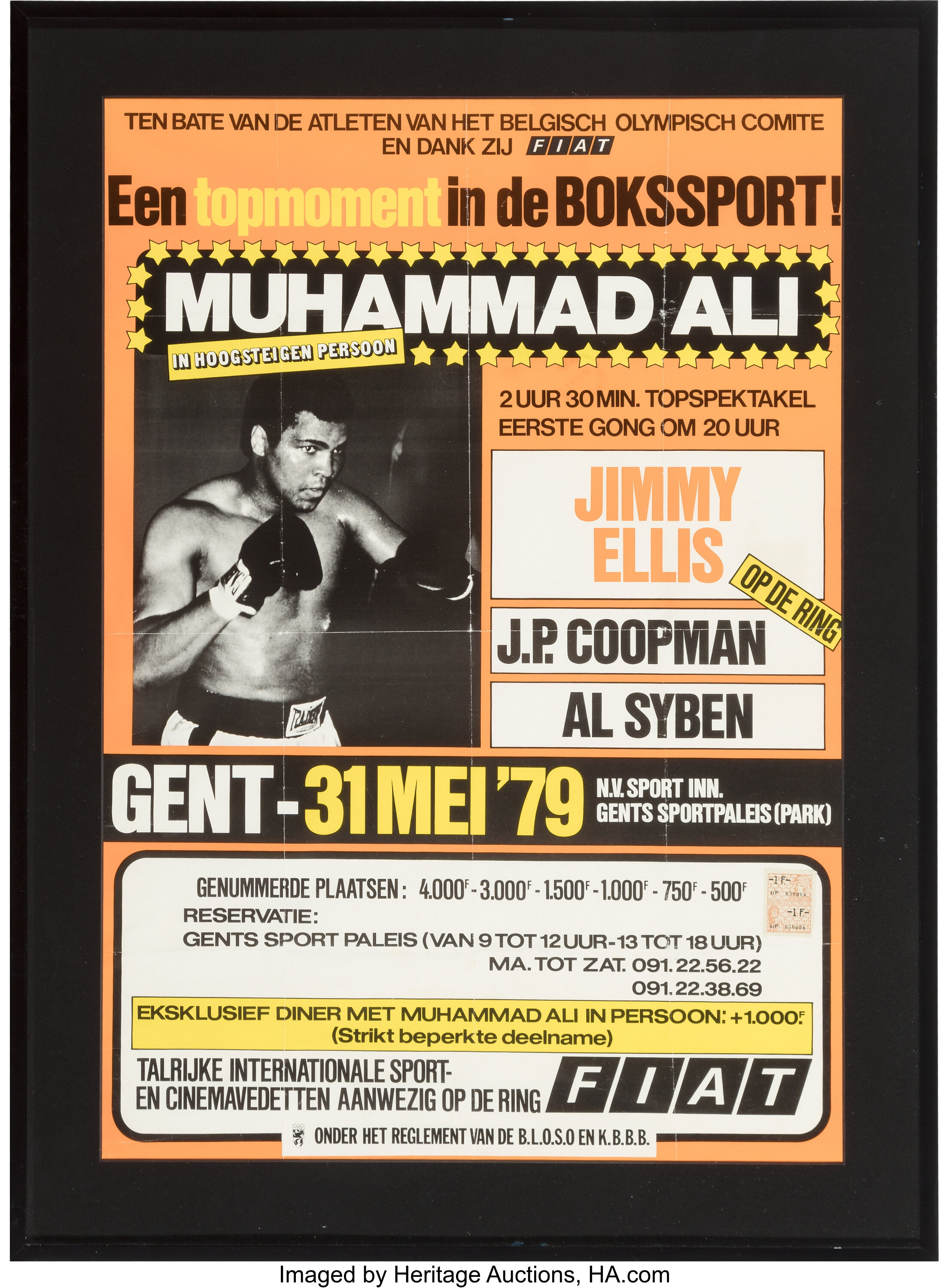 1979 Muhammad Ali vs. Jimmy Ellis Exhibition Fight Poster | Lot #53262 ...