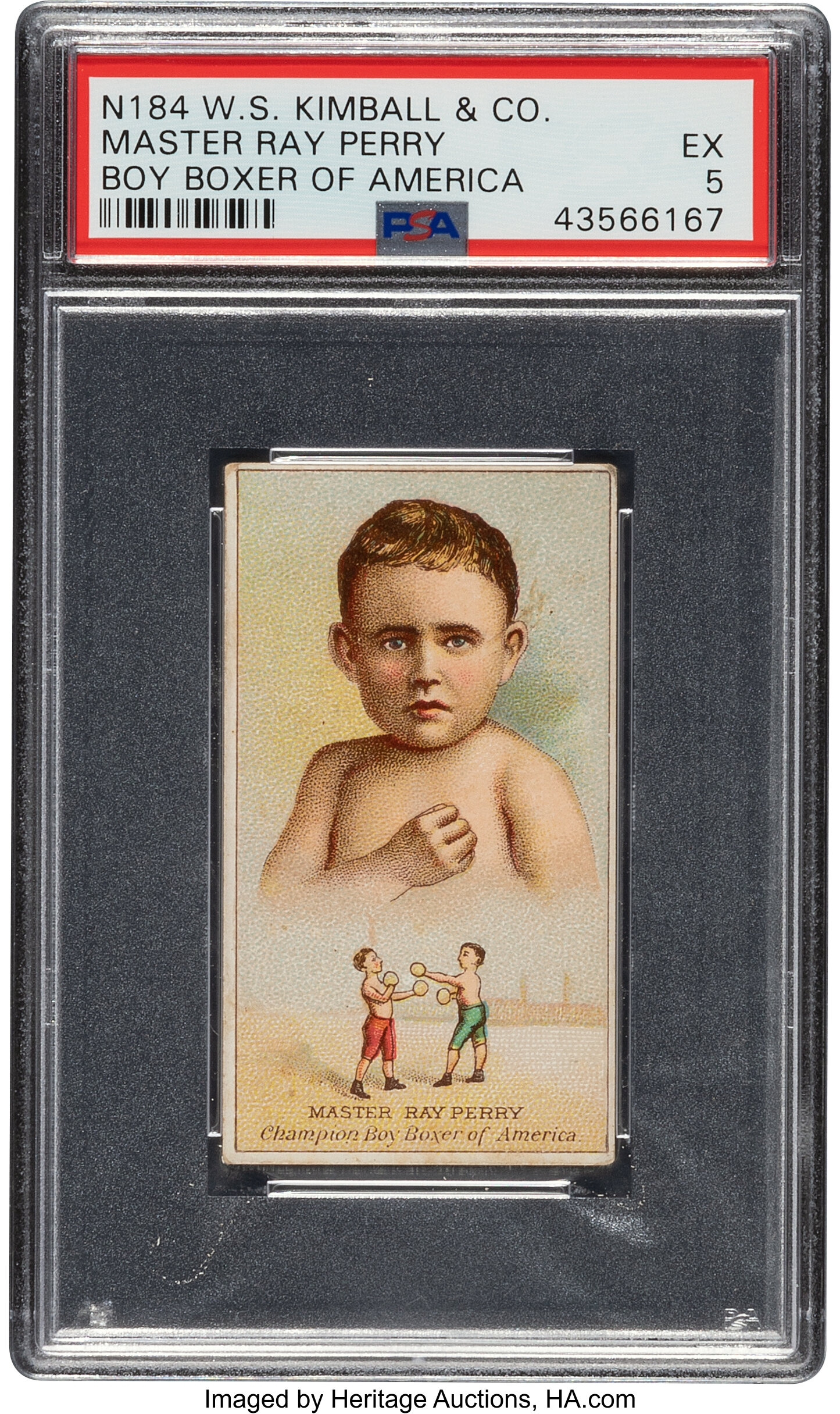 1887 N184 Kimball "Champions of Games & Sports" Master Ray Perry | Lot ...