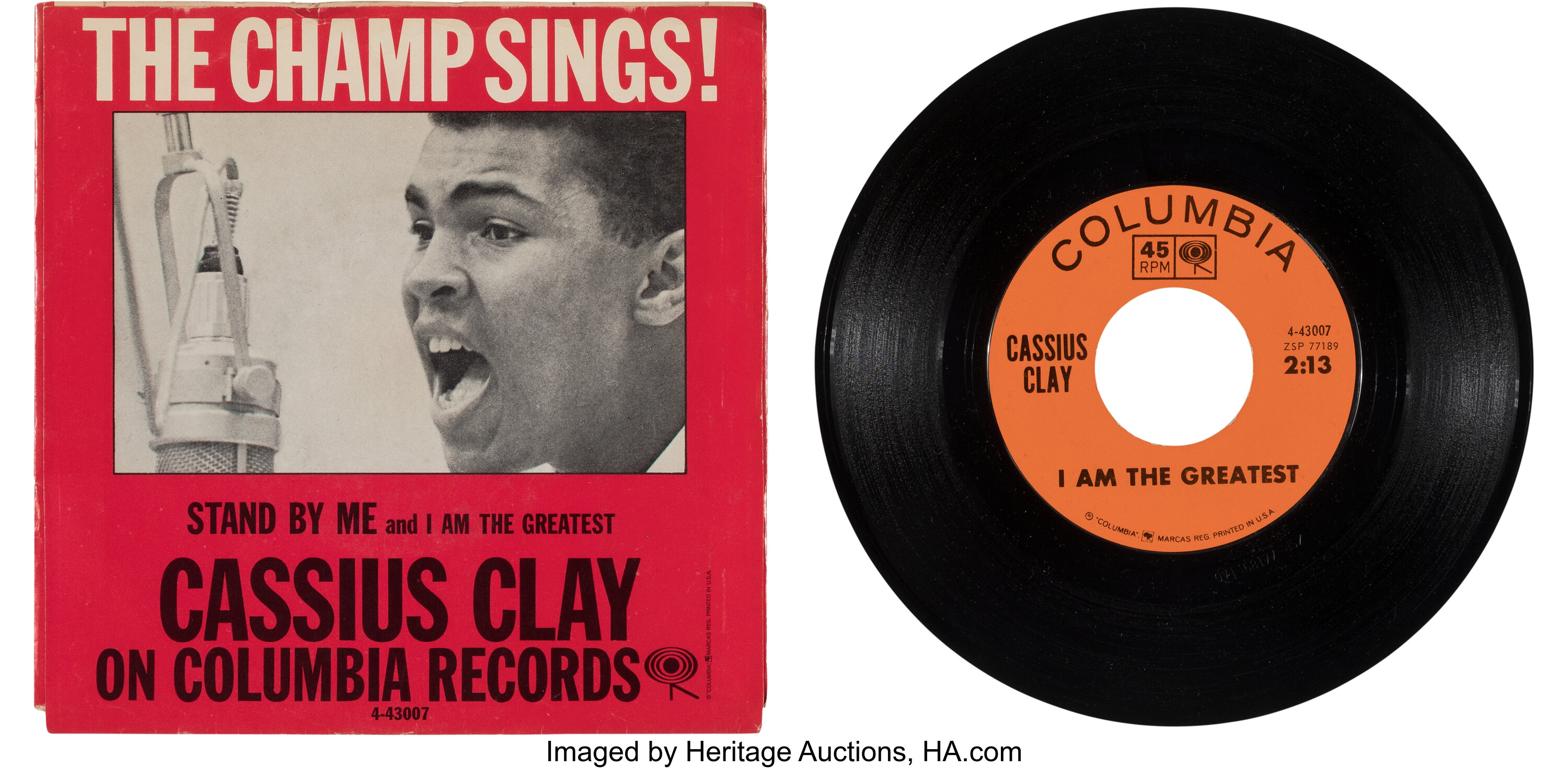 1964 Cassius Clay (Muhammad Ali) "Stand By Me" (Columbia Records) | Lot ...