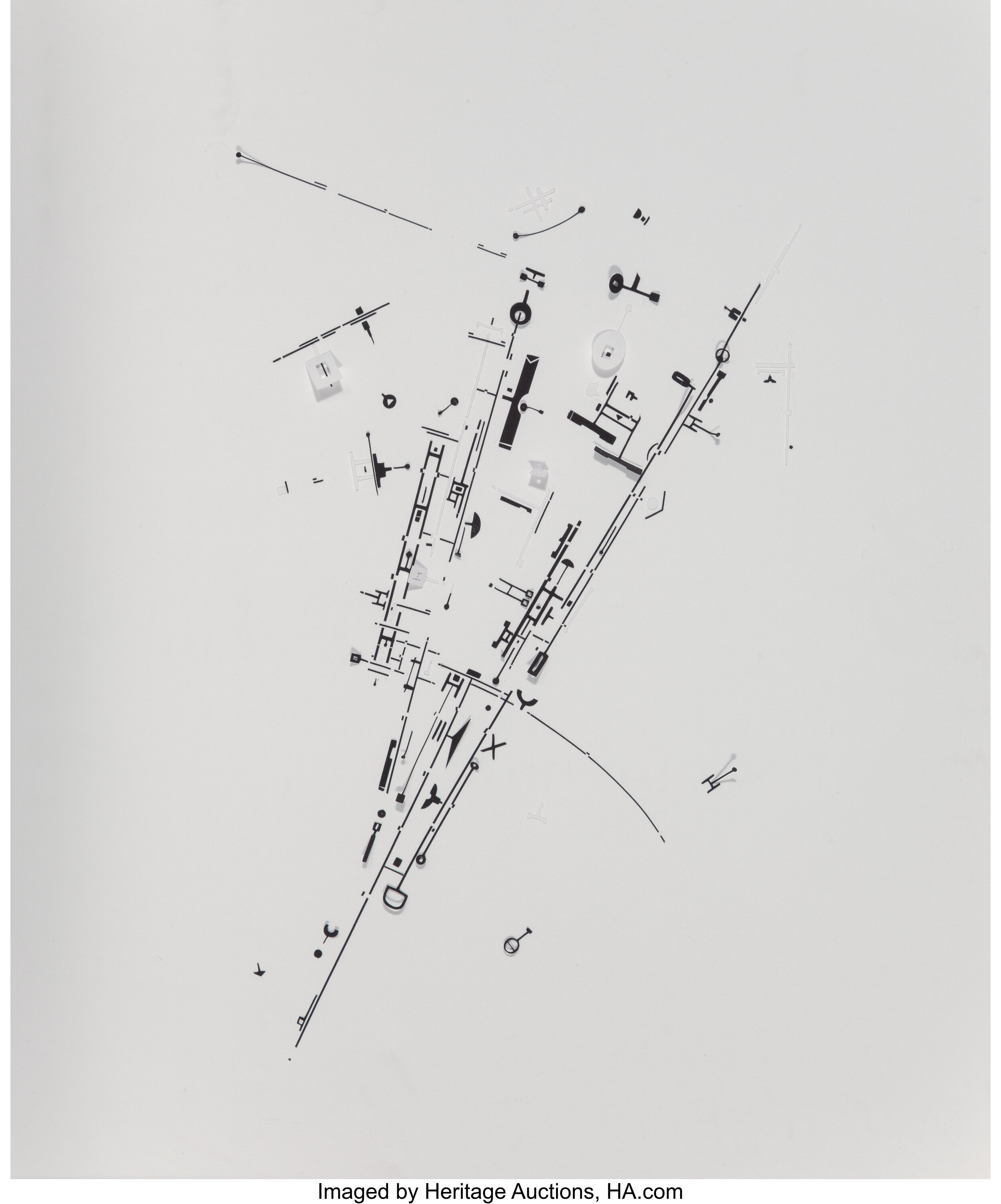 Marco Maggi (b. 1957). Paper Drawing (South Mosaic), 2014. Paper | Lot ...