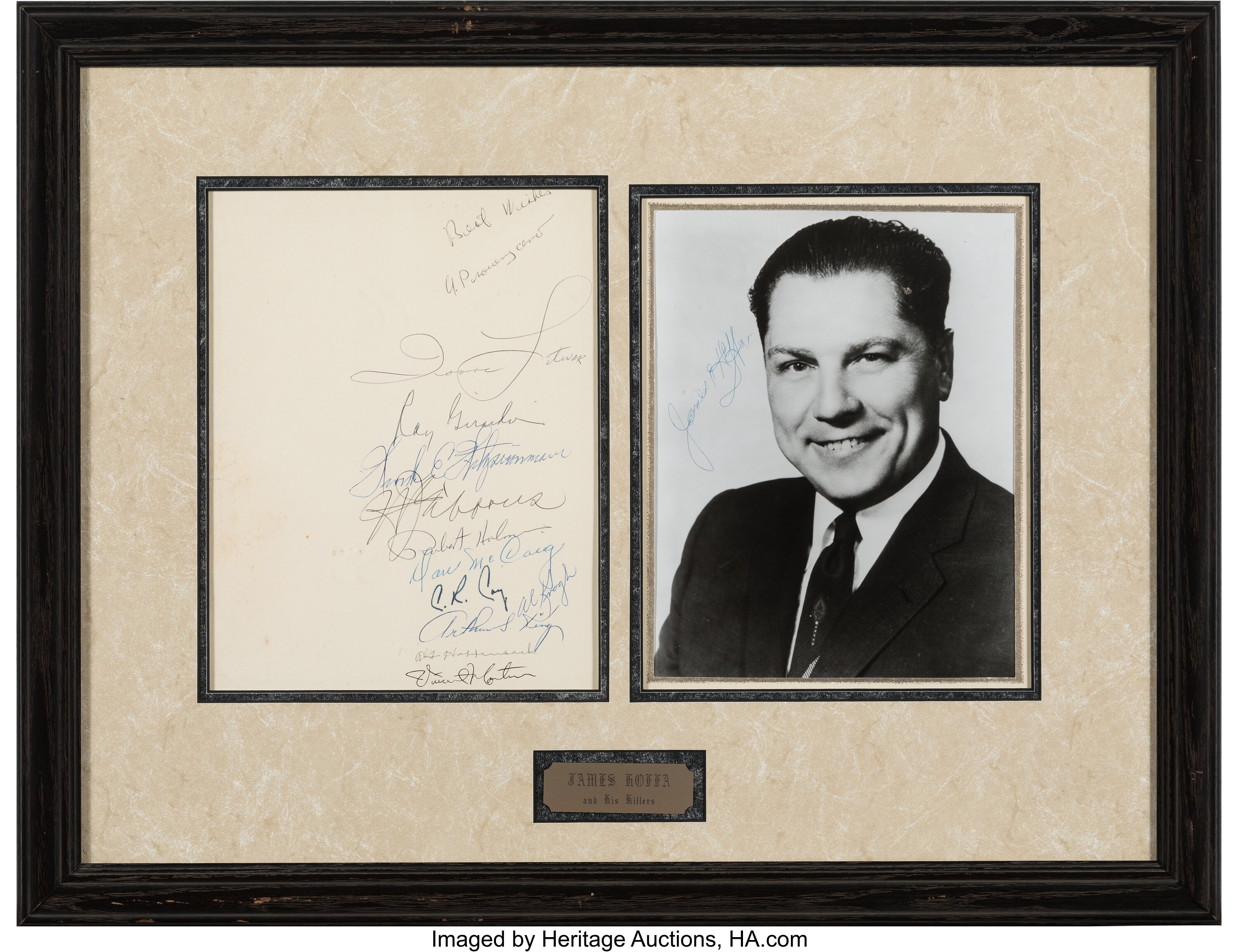 1970's Jimmy Hoffa and His Killers Multi-Signed Photograph | Lot #54437 ...