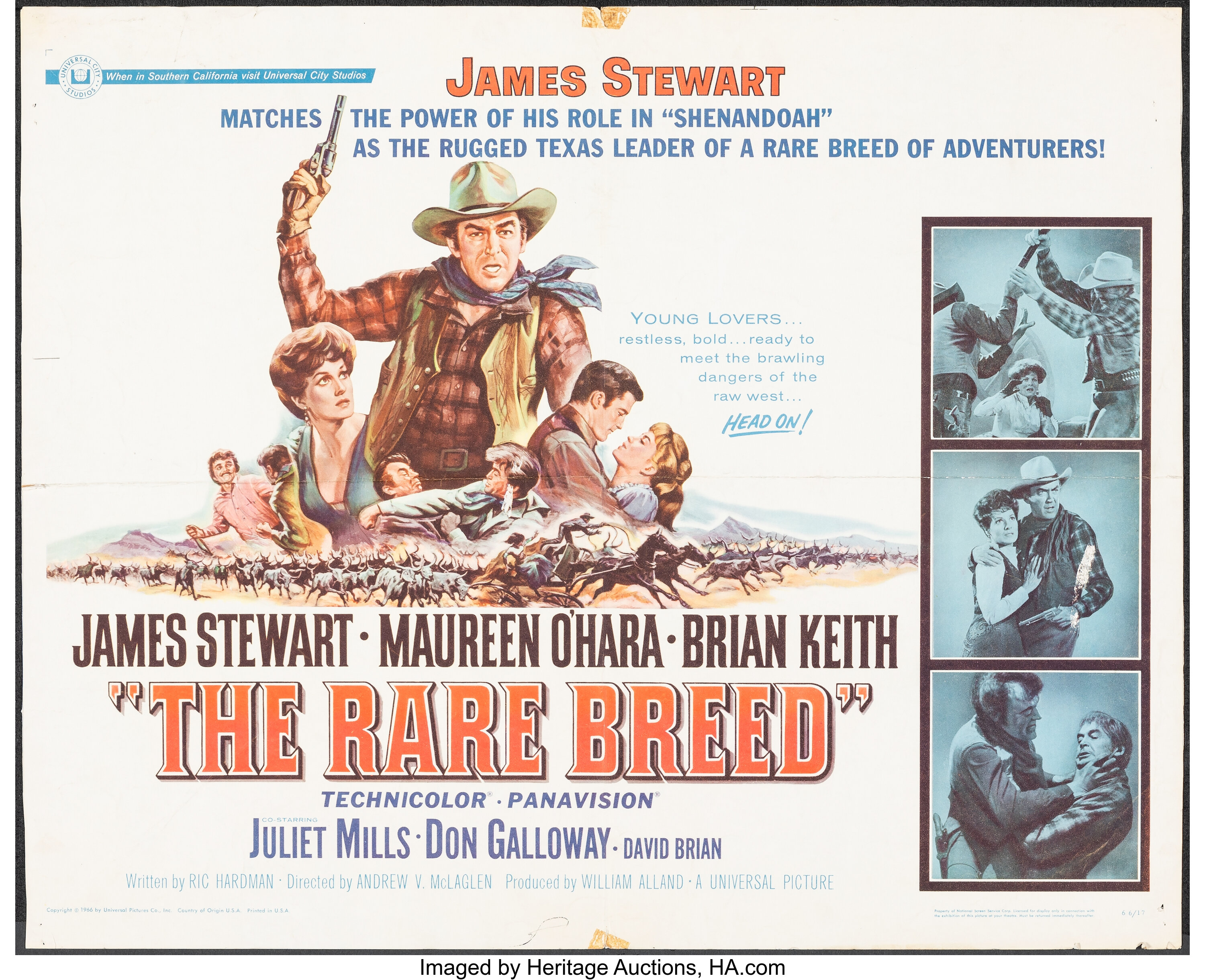 The Rare Breed & Other Lot (Universal, 1966). Folded, Fine/Very | Lot ...