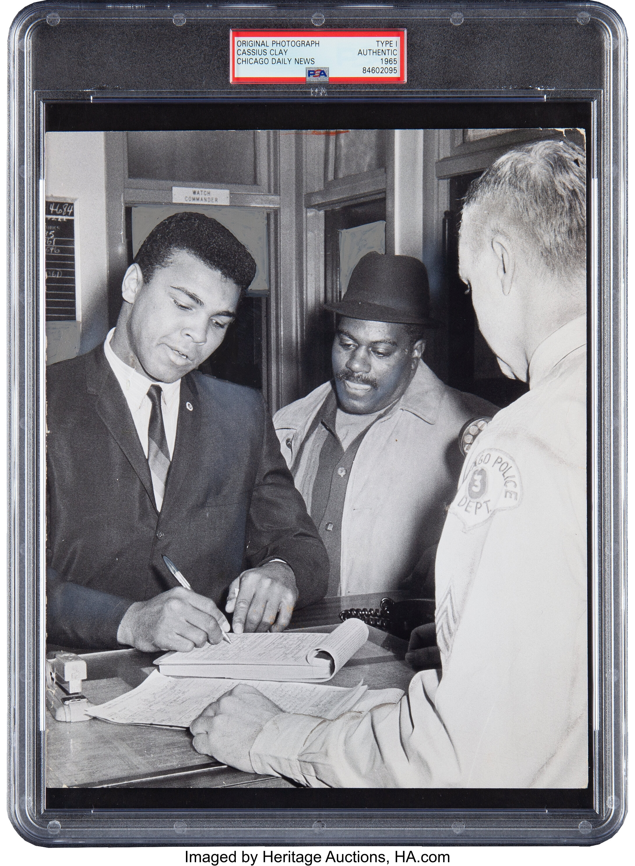 1965 Muhammad Ali Posting Bond at Police Station Original | Lot #53332 ...