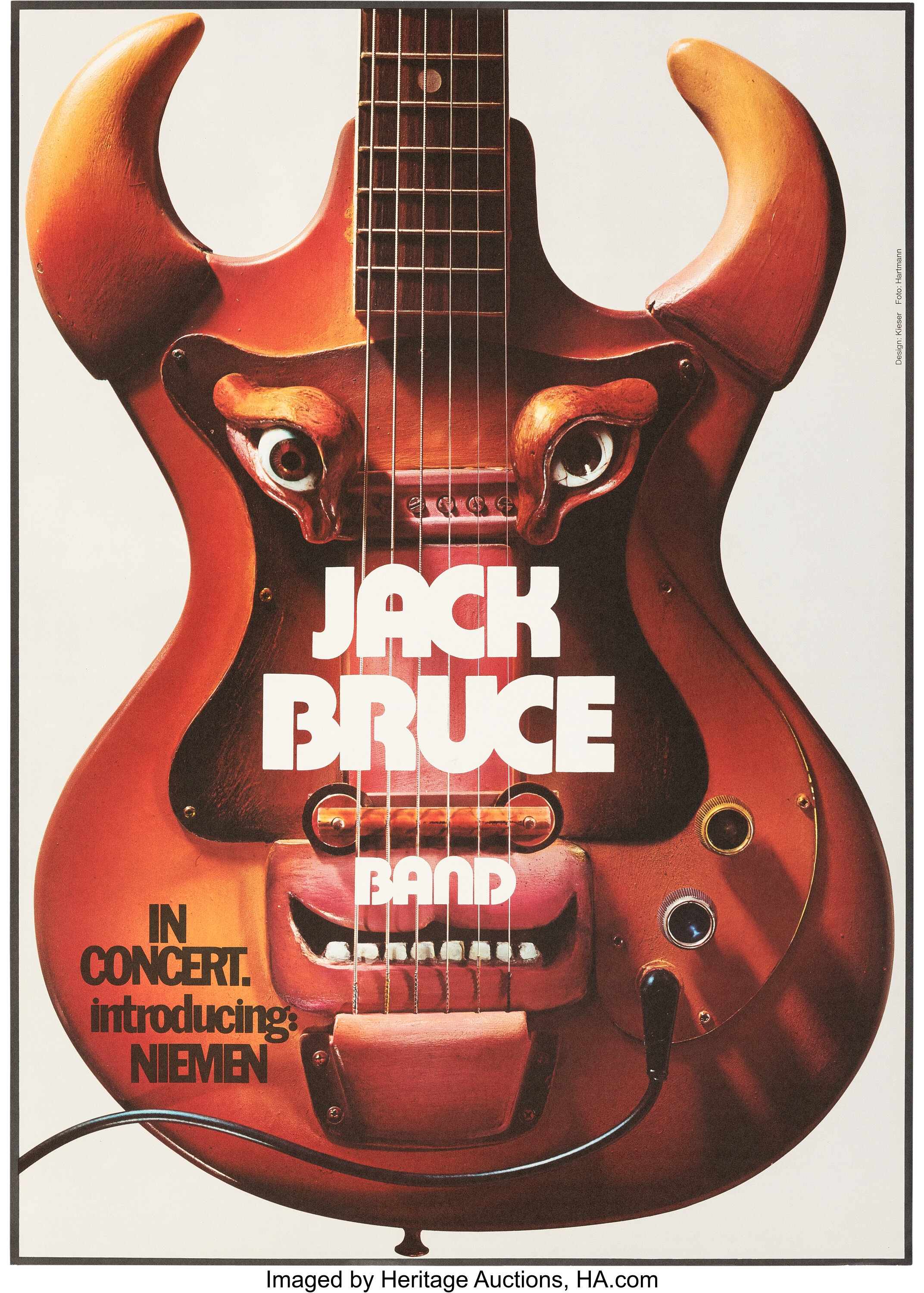 Jack Bruce Band 1972 German Tour Blank Poster.... Music Memorabilia ...
