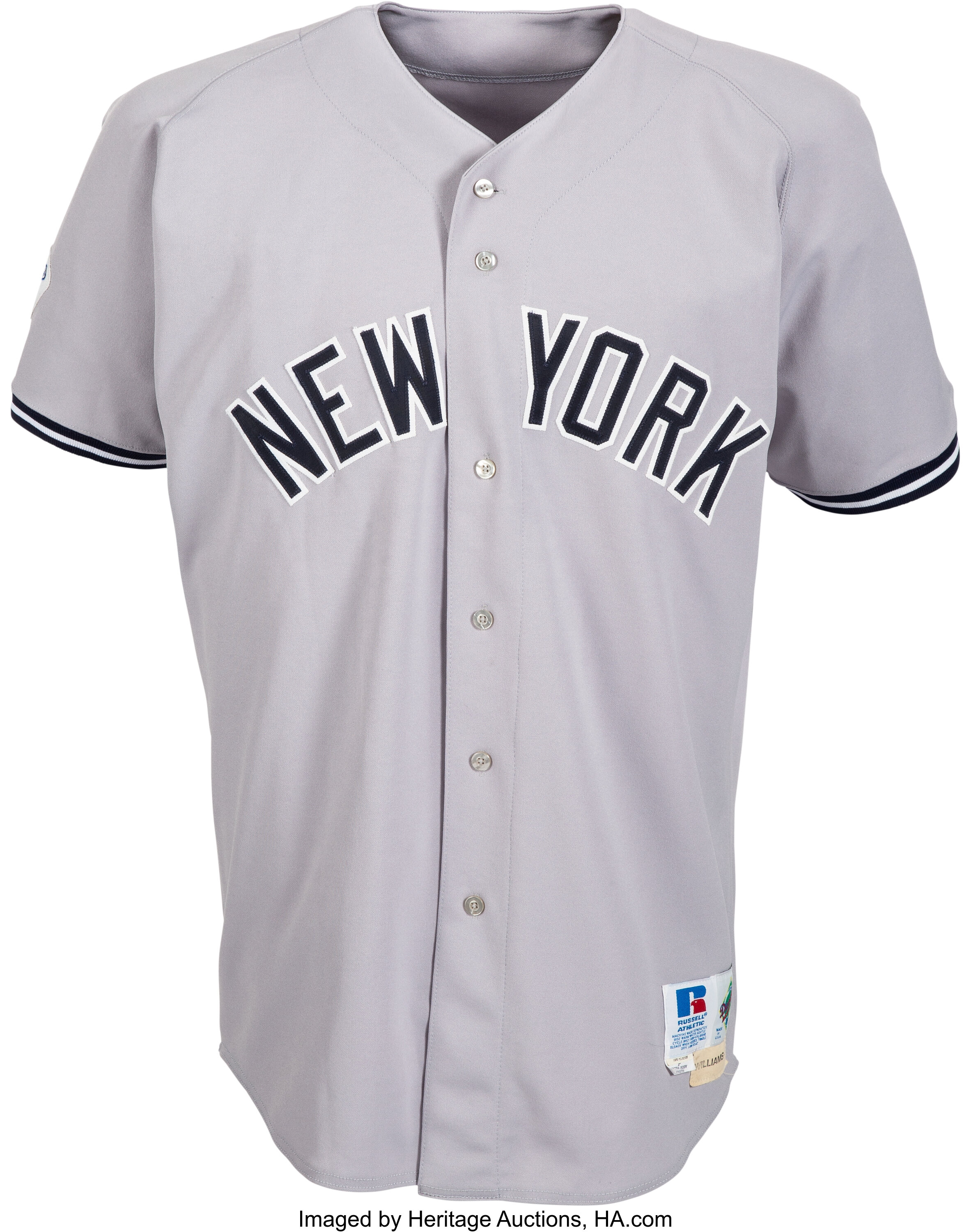1998 Bernie Williams World Series Game Worn New York Yankees | Lot ...