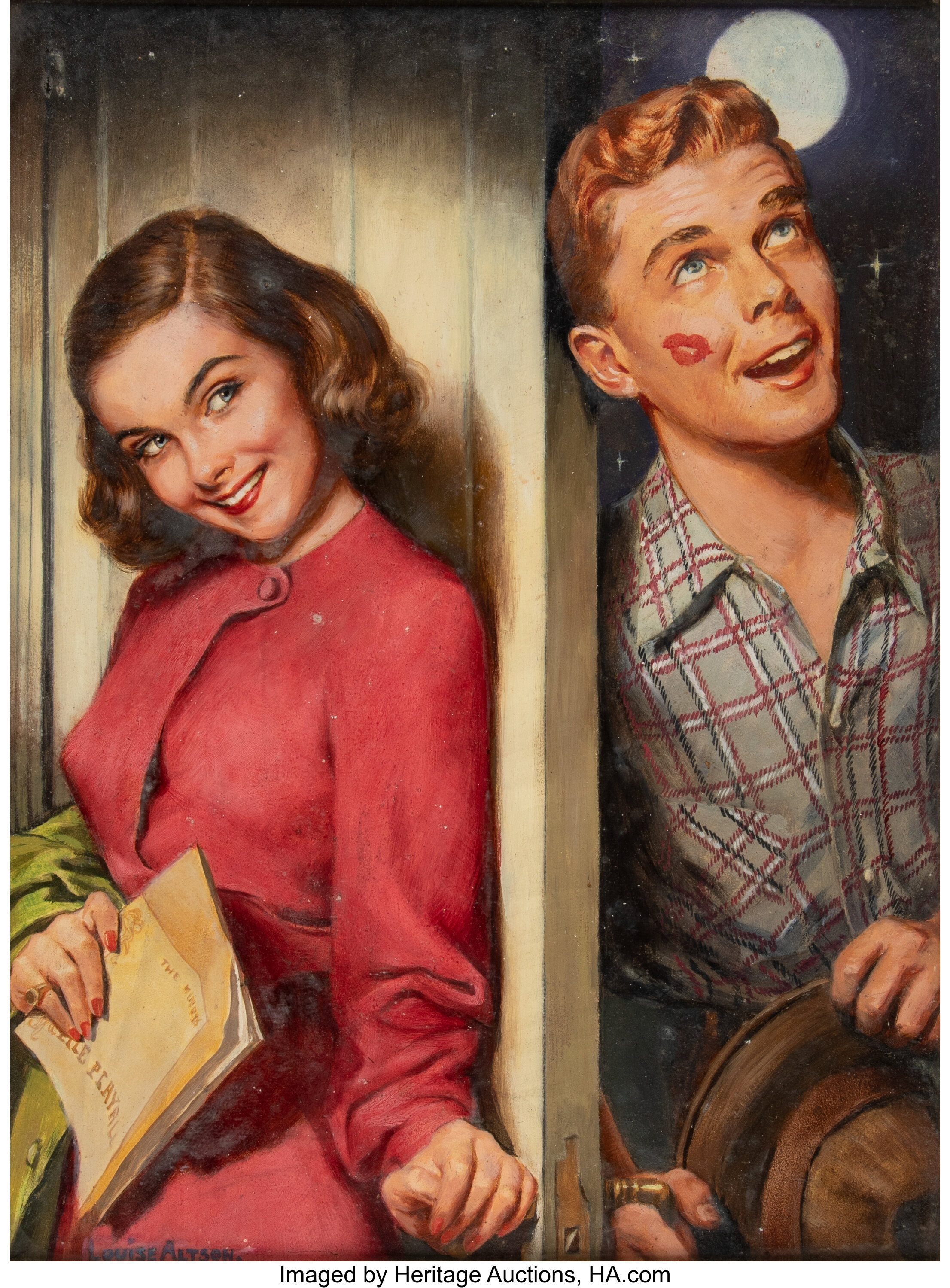 Louise Altson Junior Miss #35 Cover Painting Original Art (Timely ...