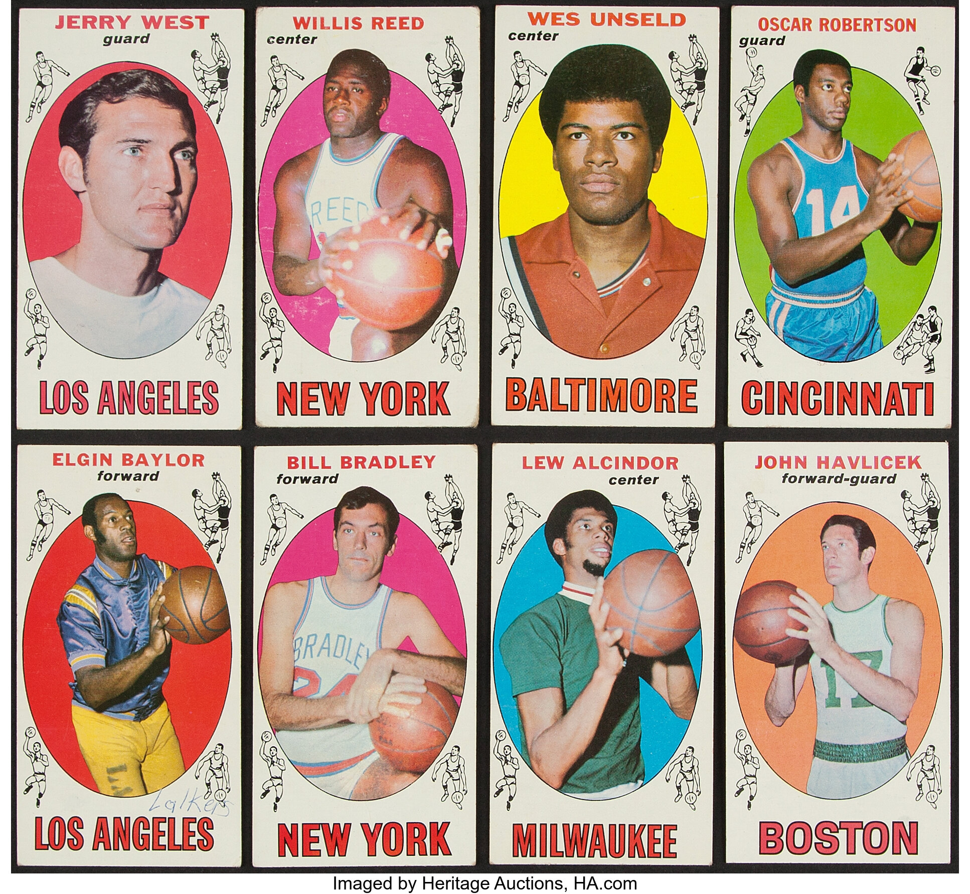 1969 Topps Basketball Near Set (87/99) With Lew Alcindor Rookie ...
