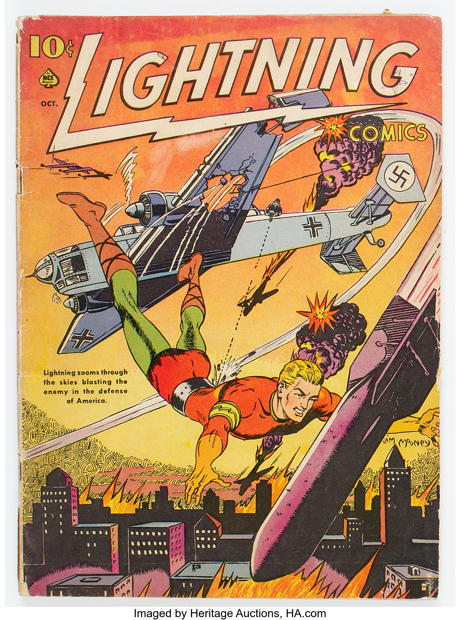 Lightning Comics V2#3 (Ace, 1941) Condition: FR.... Golden Age | Lot ...