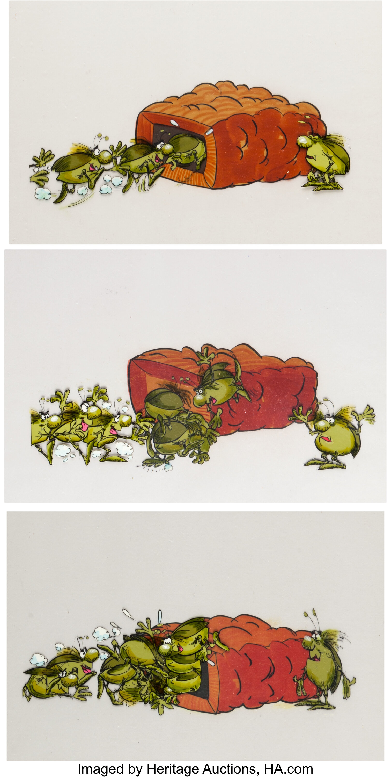 Raid Commercial Production Cel Sequence of 3 (SC Johnson, c. | Lot ...
