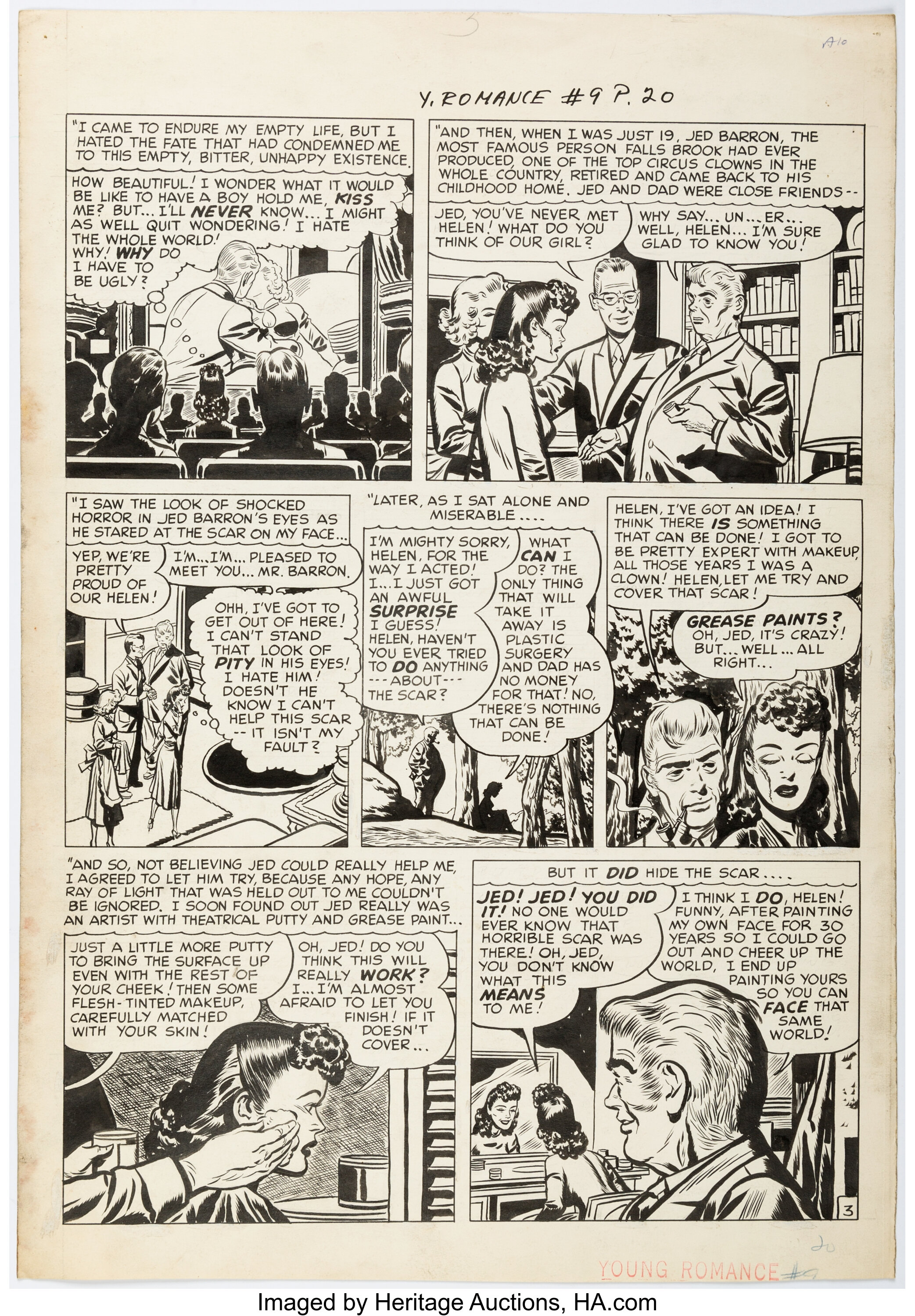 Bill Draut Young Romance #v2#3 (9) Story Page 3 Original Art | Lot ...