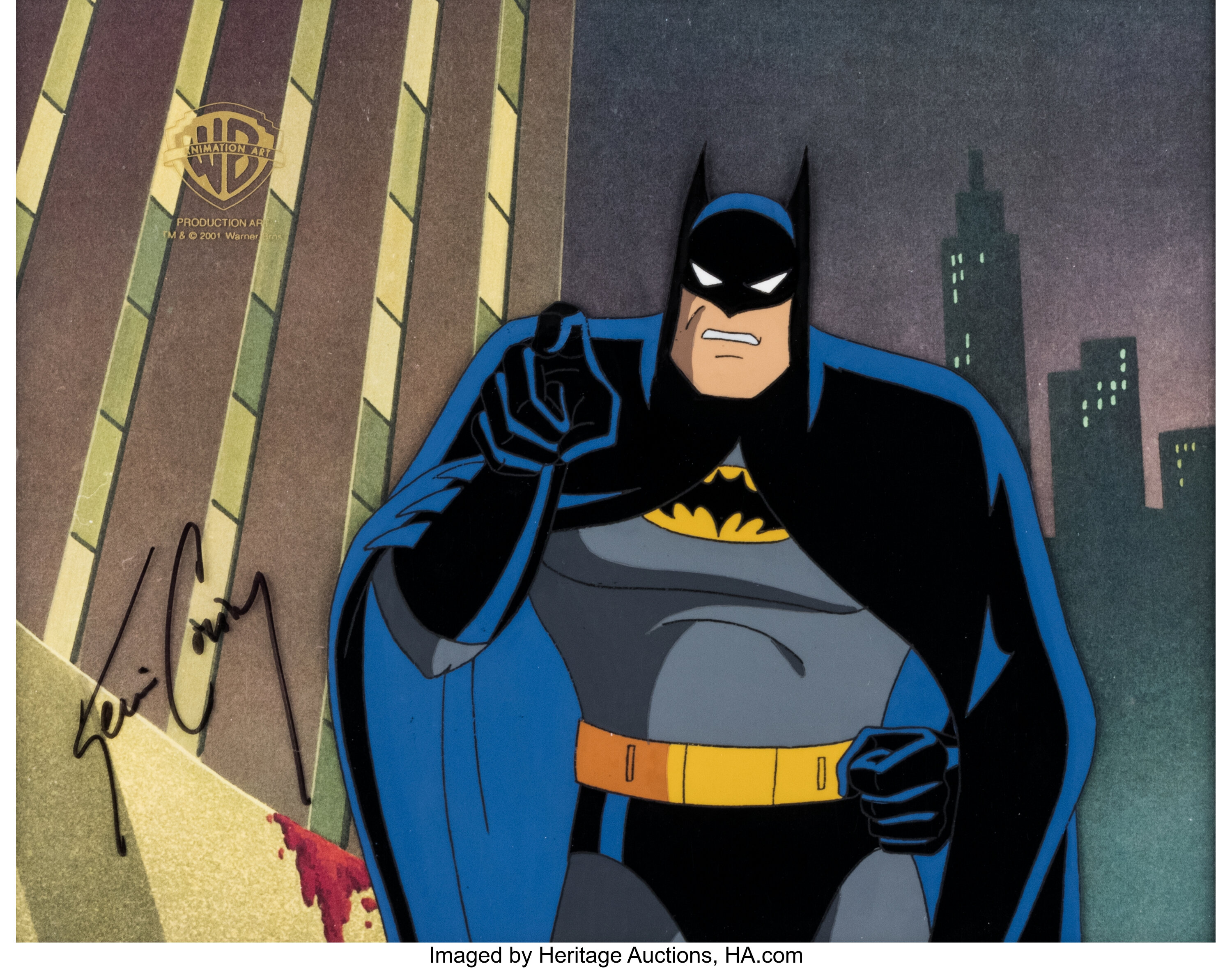 Batman: The Animated Series "Make 'Em Laugh" Batman Production Cel ...