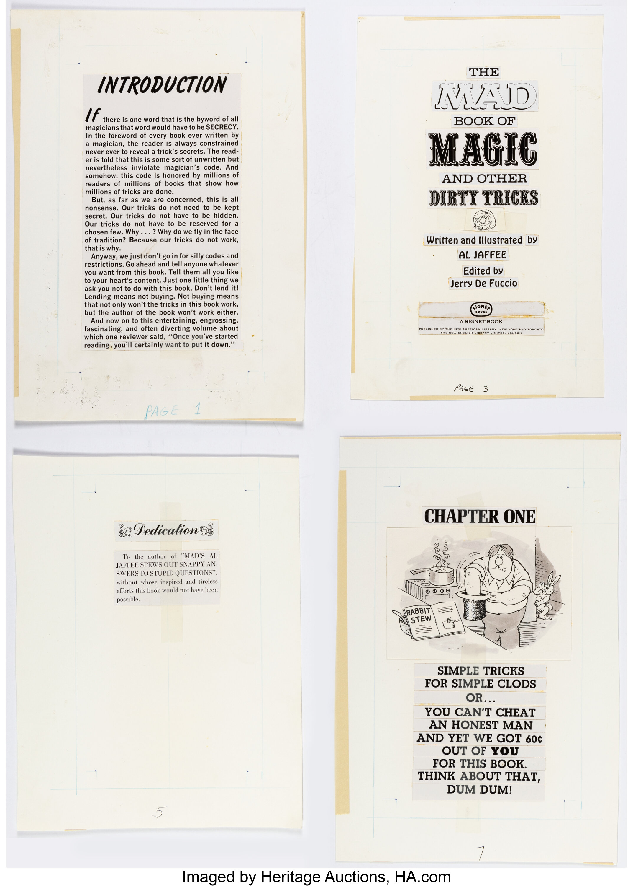 Al Jaffee The MAD Book of Magic (and Other Dirty Tricks) Story Page ...
