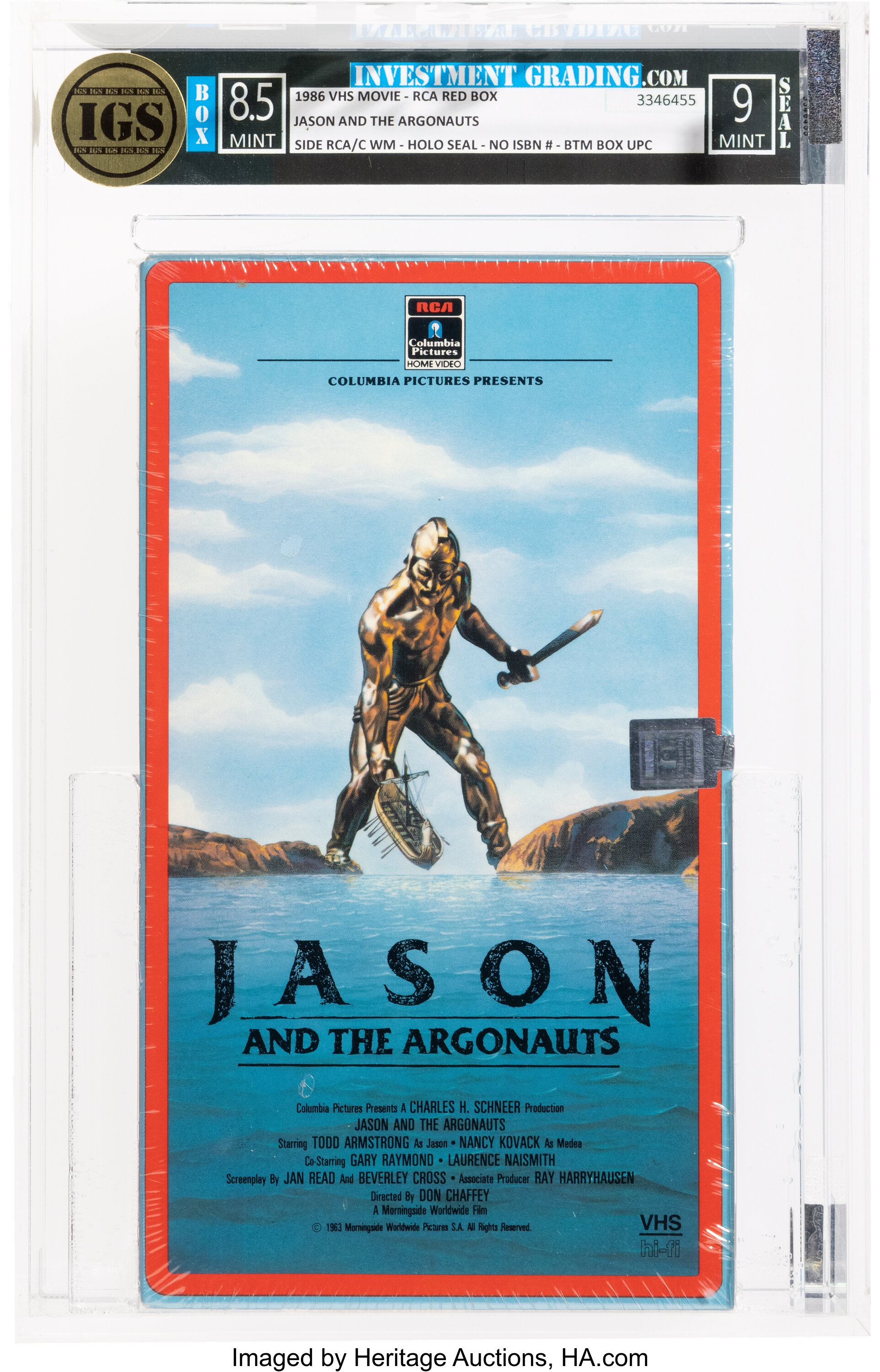 Jason and the Argonauts VHS 1986 - IGS Box 8.5 MINT and Seal 9 | Lot ...