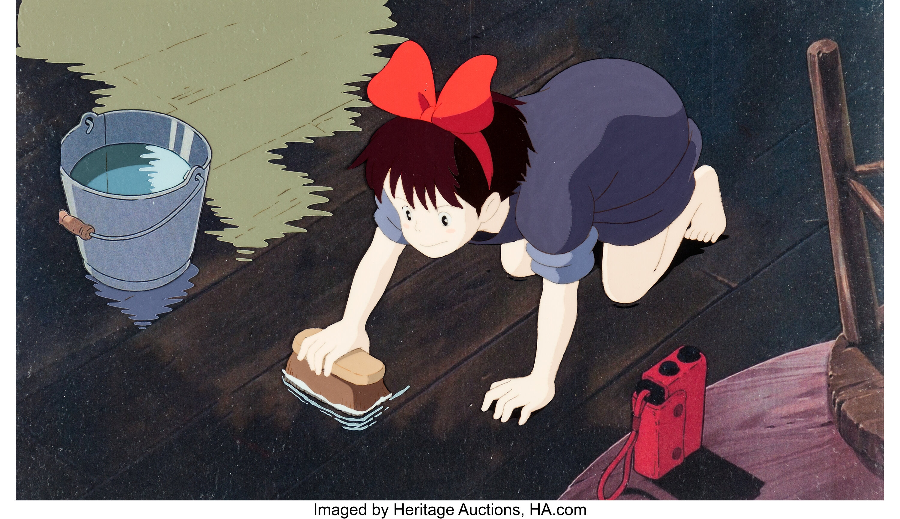 Kiki's Delivery Service Kiki Production Cel (Studio Ghibli, | Lot ...