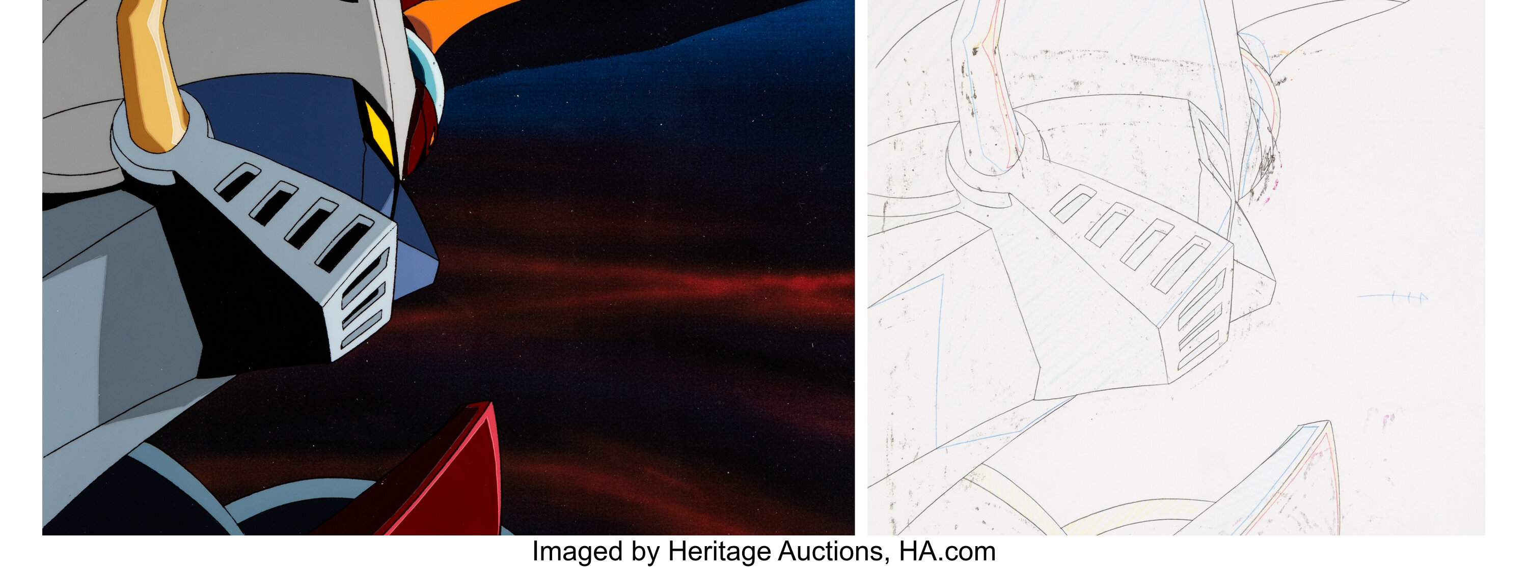 Mazinkaiser Great Mazinger Production Cel with Animation Drawing | Lot ...