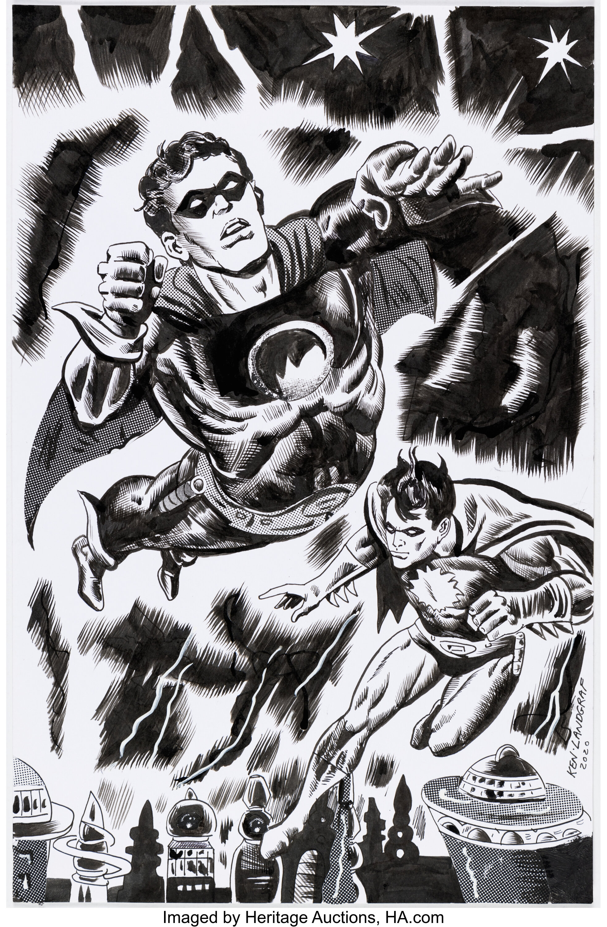 Ken Landgraf Illustration Original Art (2020).... Original Comic | Lot ...