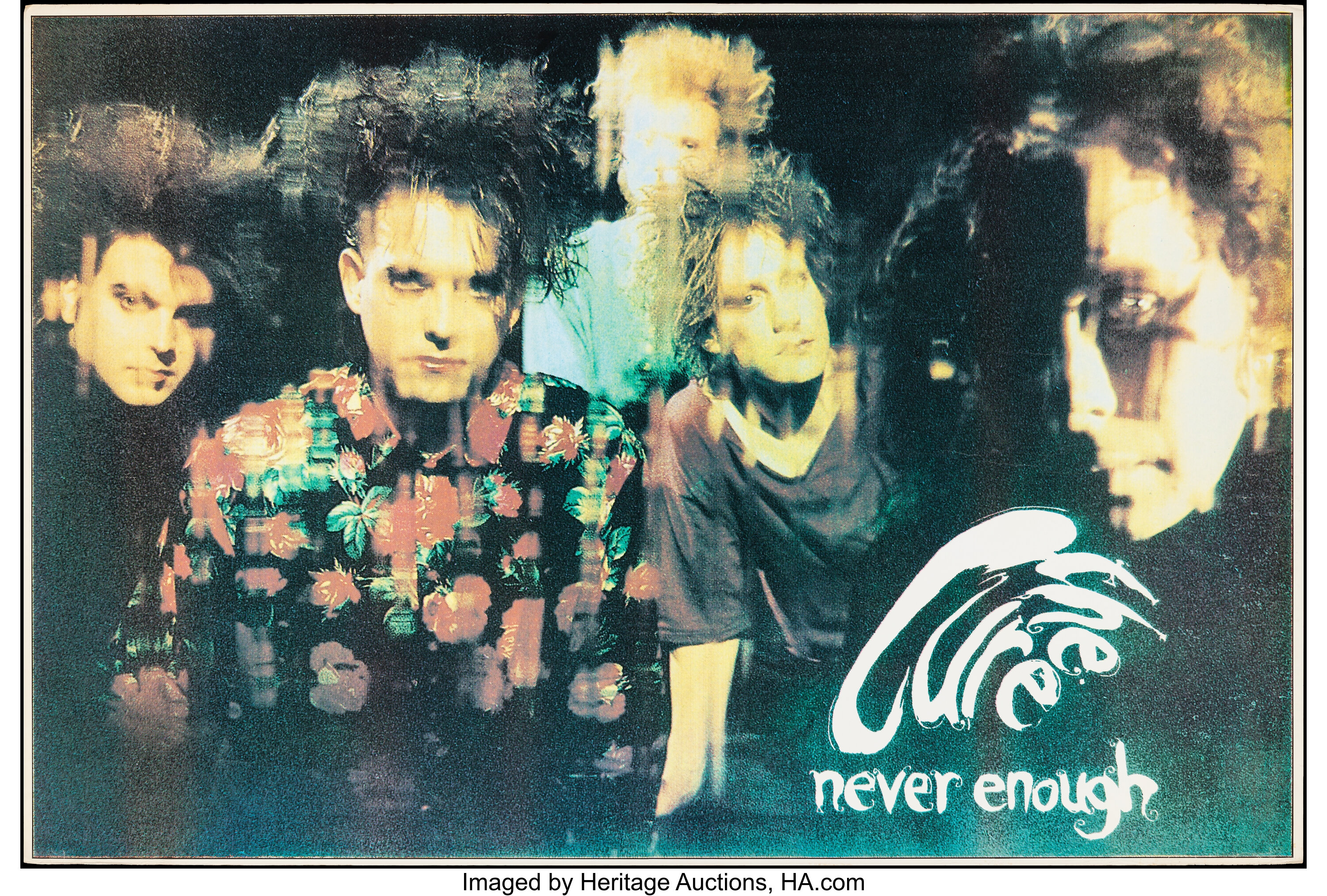 The Cure: Never Enough (c. 1991). Rolled, Fine+. Subway Poster (41 ...