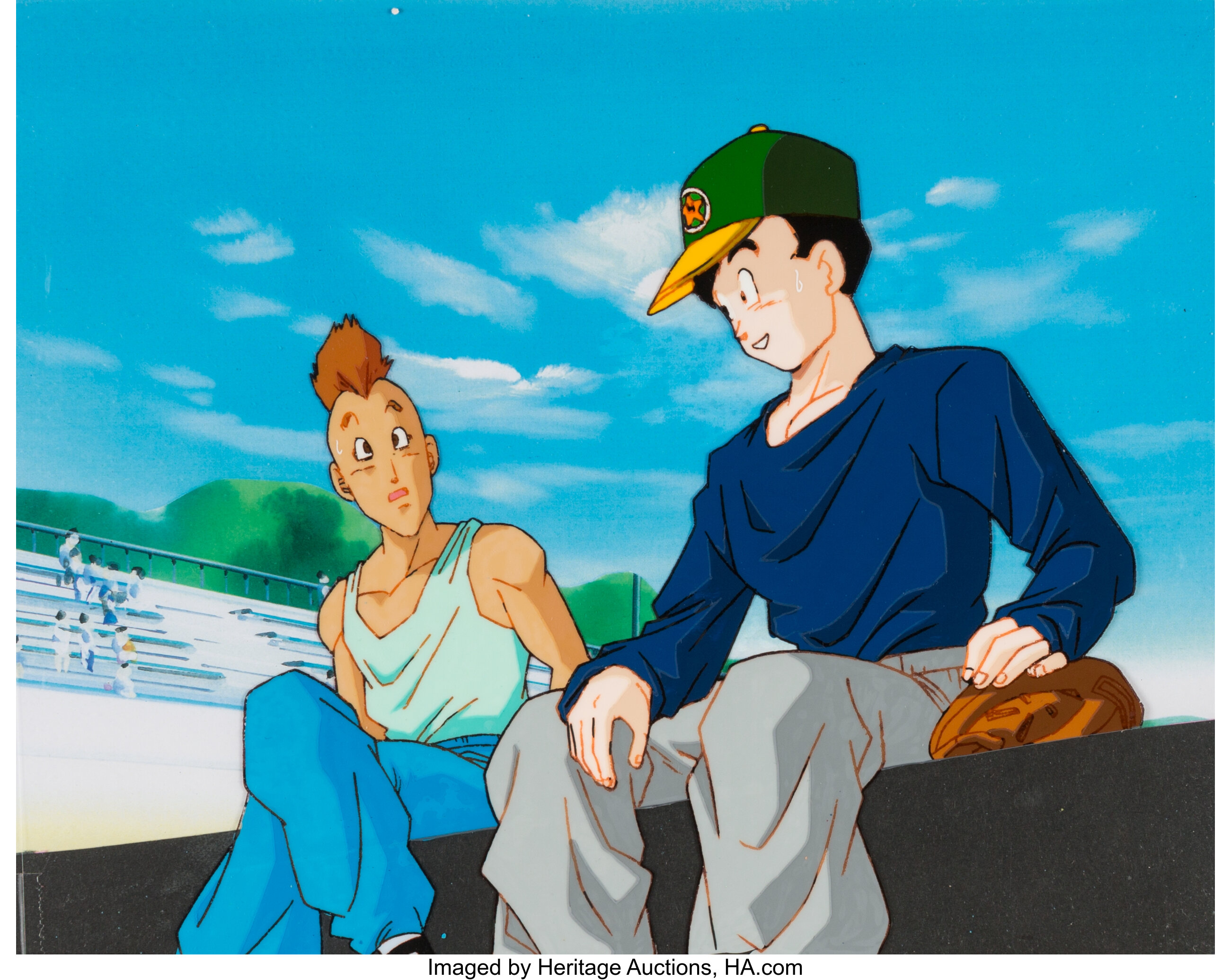 Dragon Ball Z Gohan and Classmate Production Cel and Animation | Lot ...