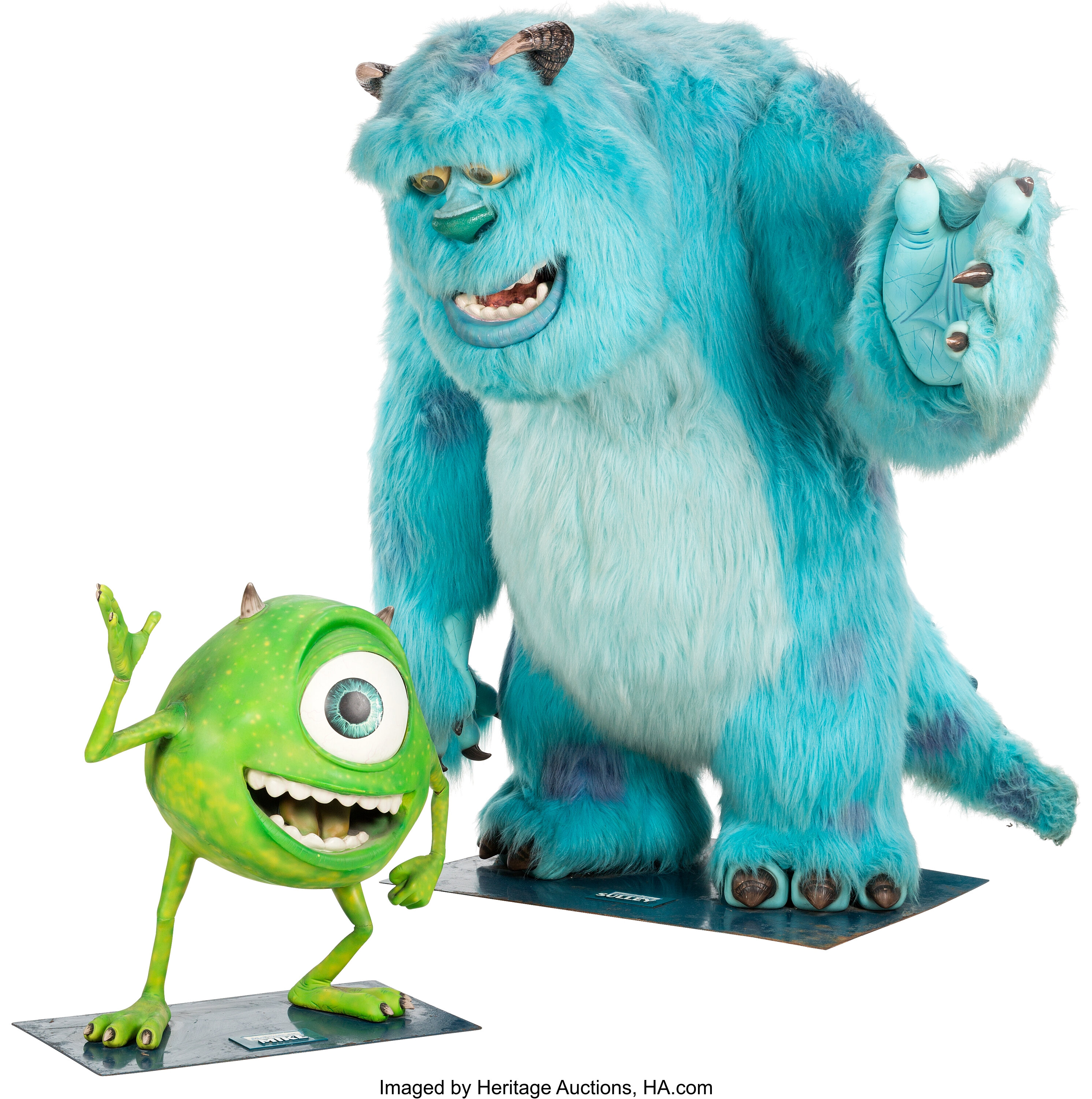 Pair of Monsters Inc. Life-Size Character Displays (Walt Disney, c ...