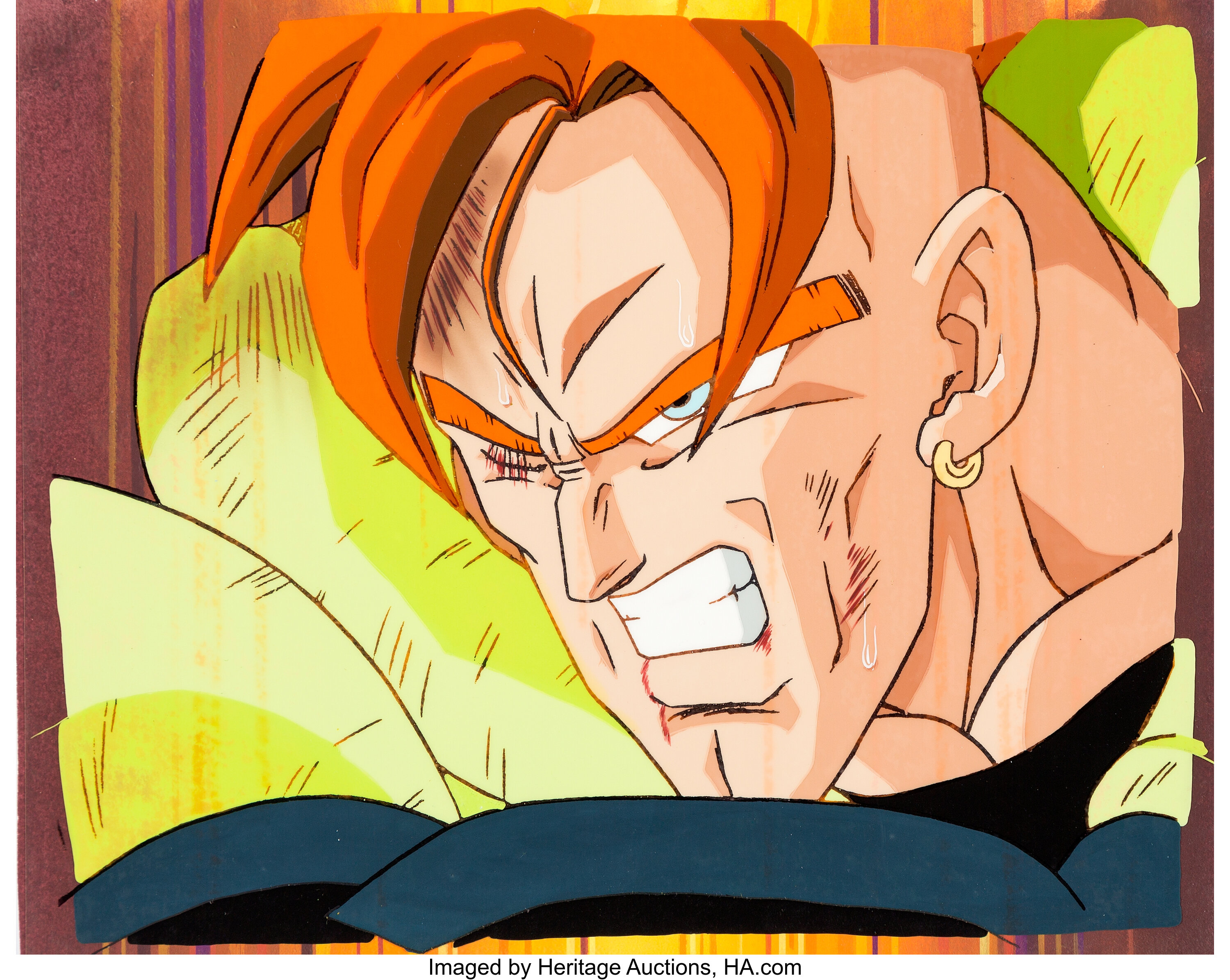 Dragon Ball Z Episode 162 Android 16 Production Cel with Custom | Lot ...