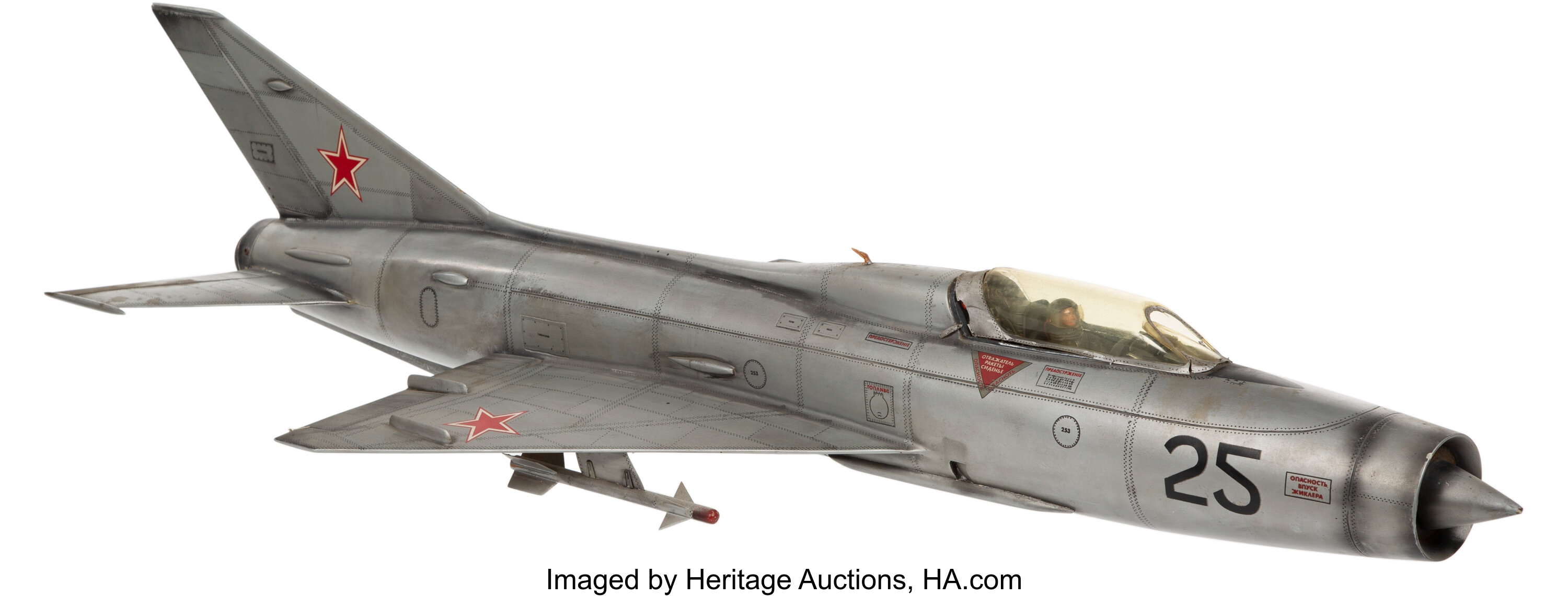 MiG-21 Filming Miniature from Ice Station Zebra (MGM, 1968). ... | Lot ...