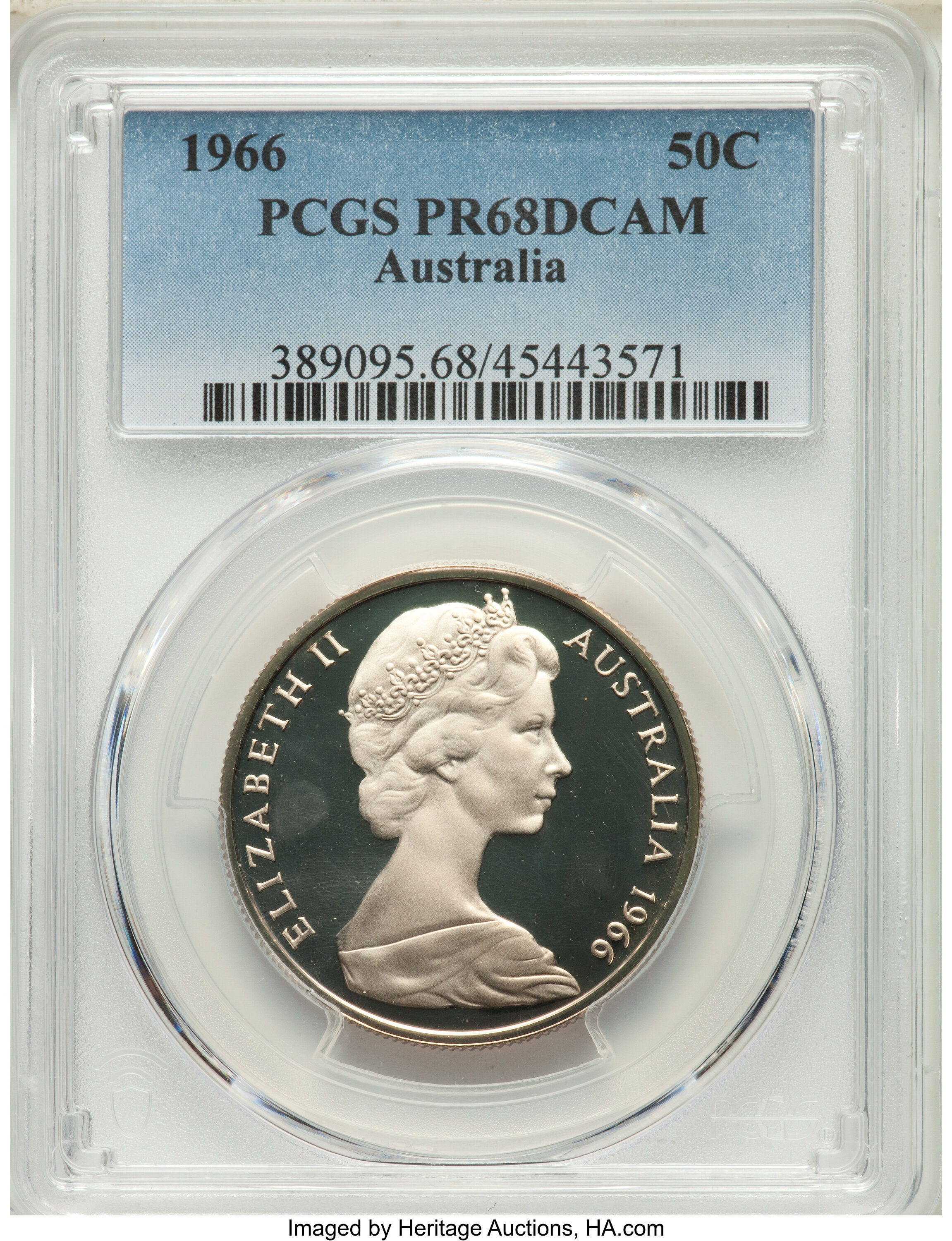 Australia: Elizabeth II 6-Piece Certified Proof Set 1966 PCGS,... | Lot ...