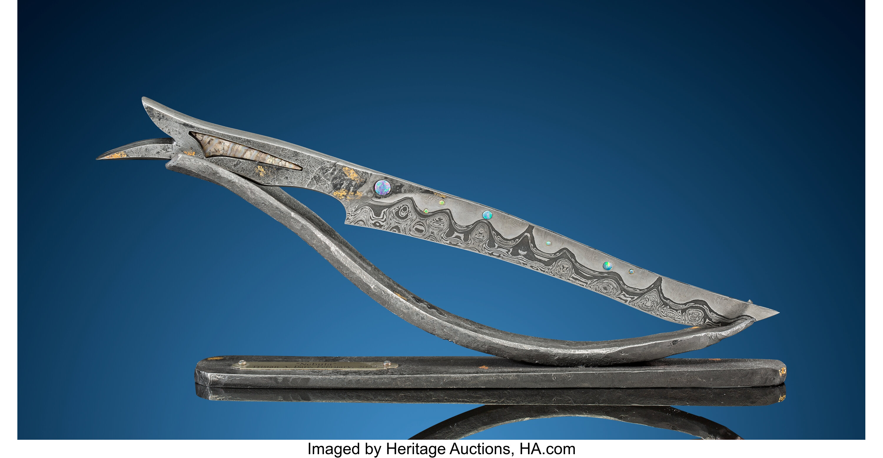 Muonionalusta Meteorite Knife. Blade - Iron, IVA. Northern Sweden ...
