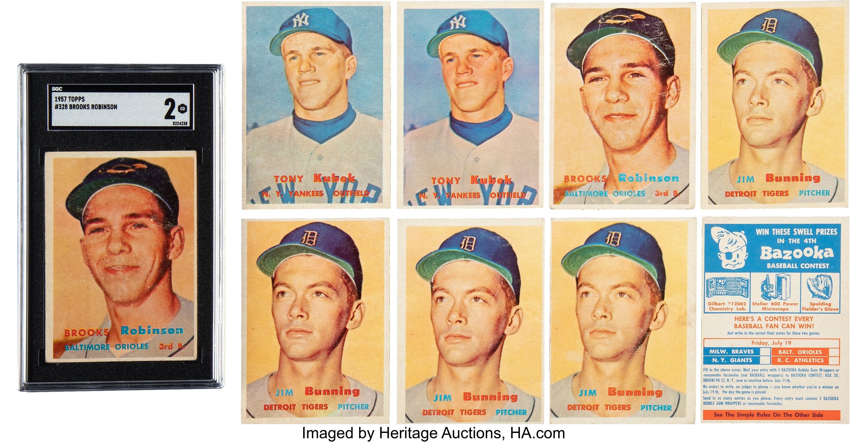1957 Topps Baseball Shoebox Collection (124). ... Baseball Cards | Lot ...