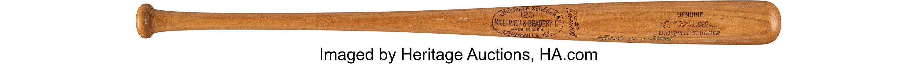 1965-66 Eddie Mathews Game Issued & Signed Bat, PSA/DNA | Lot #57676 ...