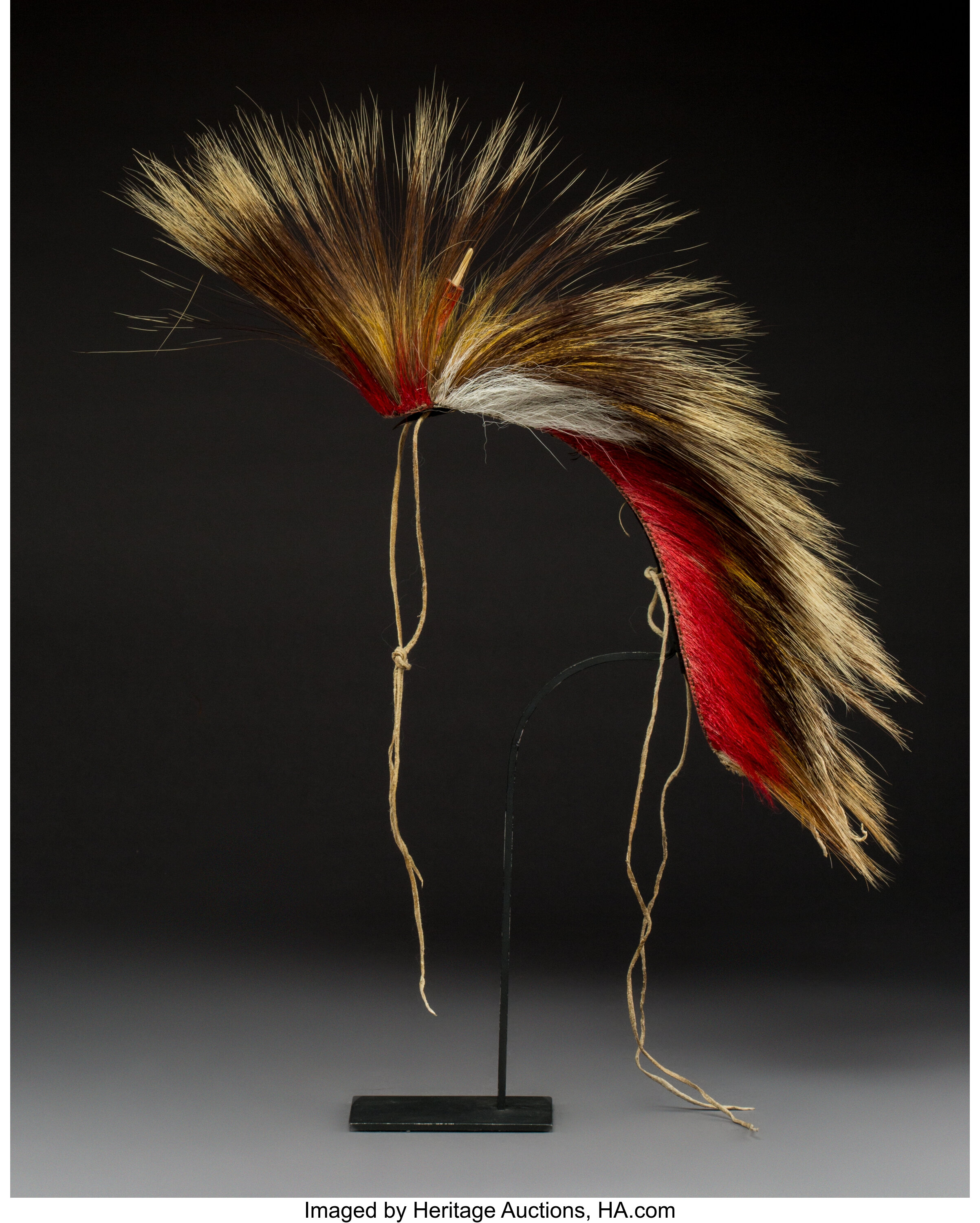 A Cheyenne Hair Roach... American Indian Art Pipes, Tools, and | Lot ...